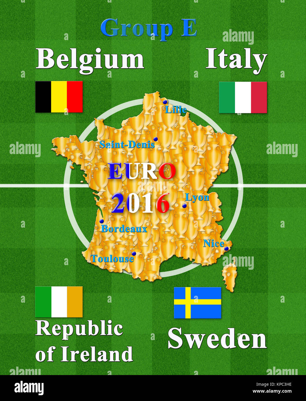 EURO 2016 group E Stock Photo - Alamy