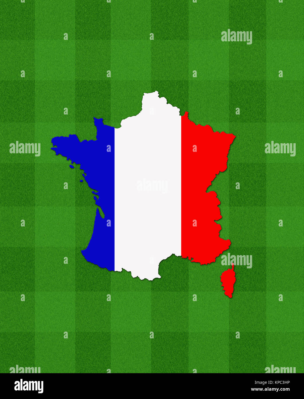 map of France on football field Stock Photo - Alamy