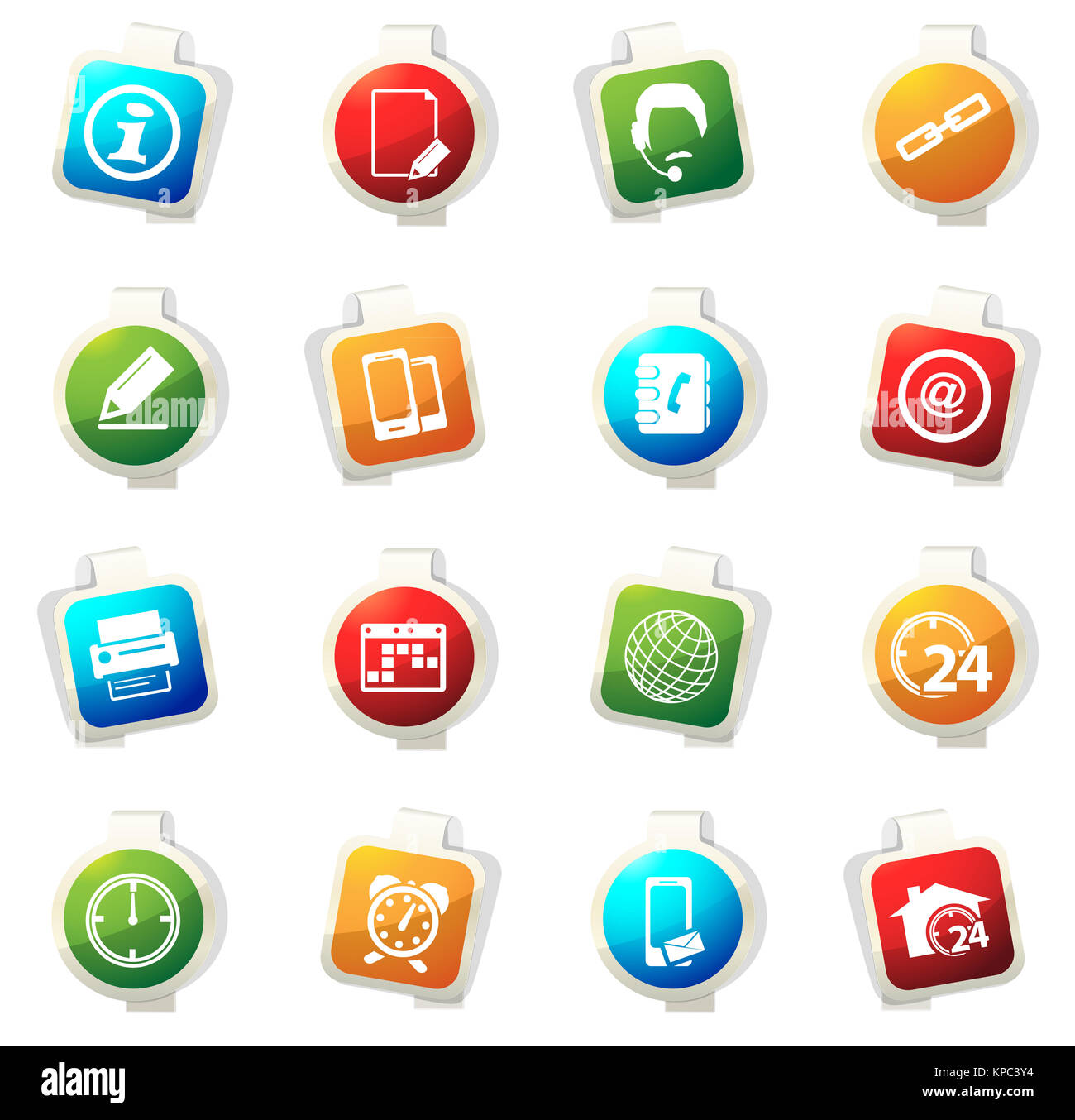 Community icons set Stock Photo - Alamy