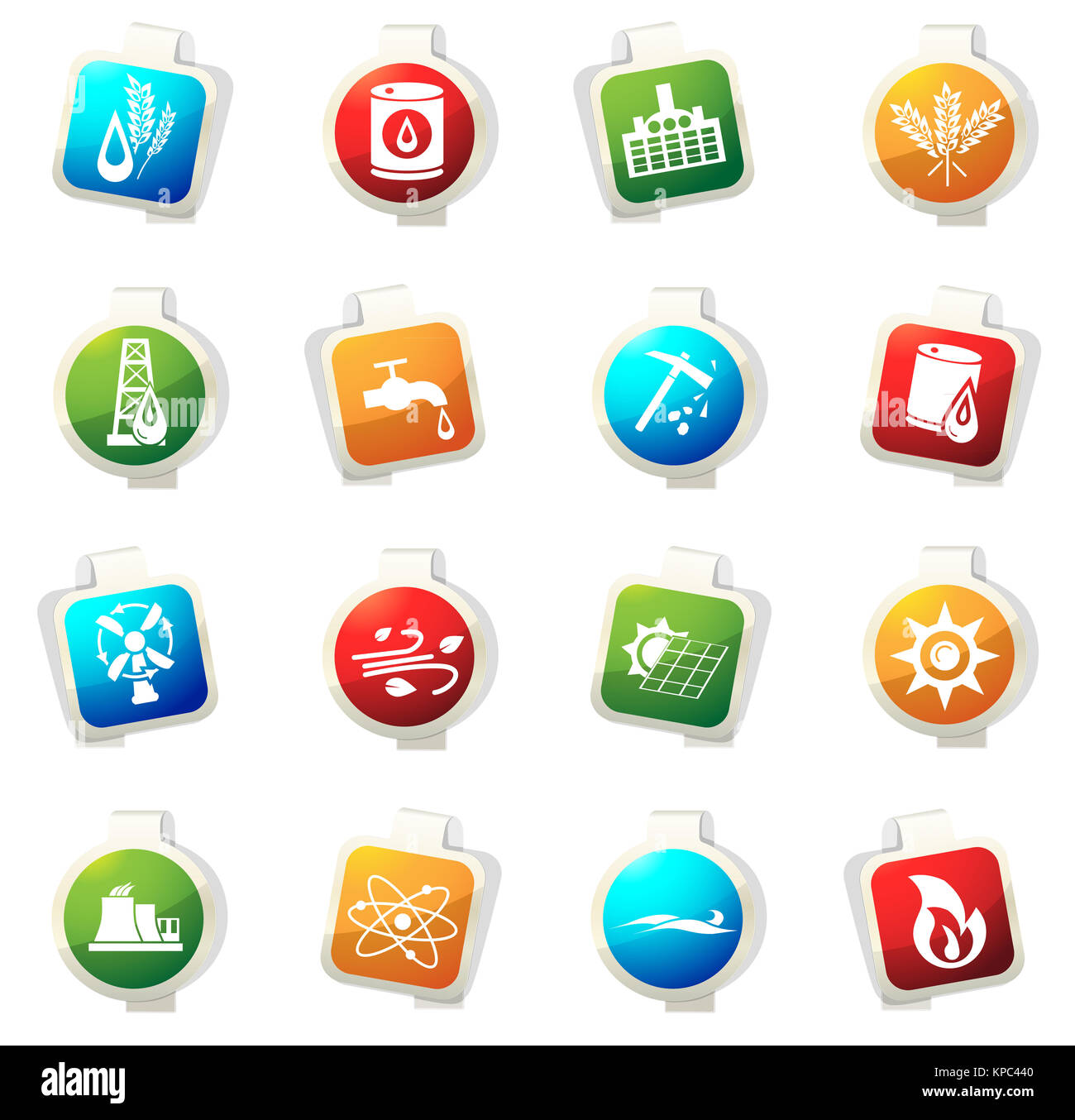 Industrial icons set Stock Photo - Alamy
