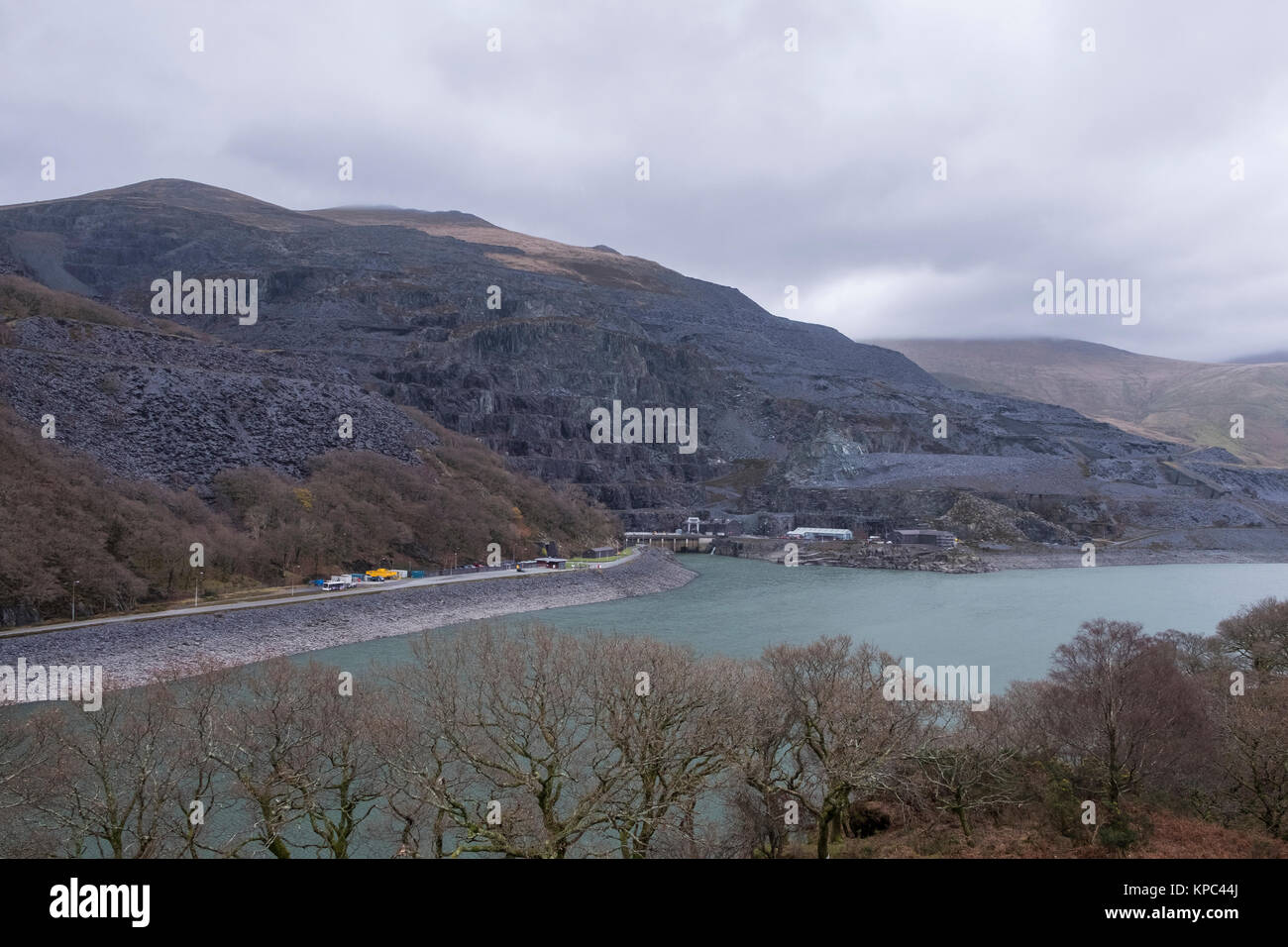 Dinorwig Power Station "Electric Mountain" & Llyn Peris. Built on the ...