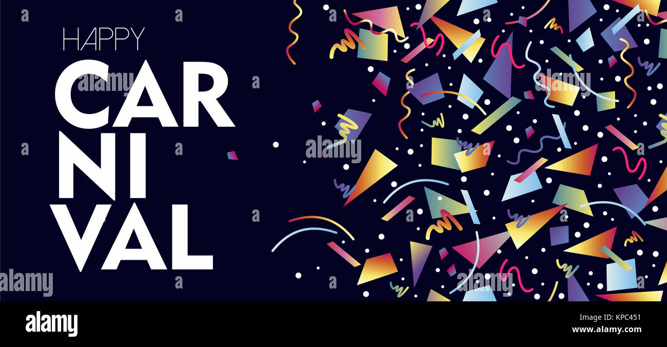 Carnival concept design with colorful confetti Stock Photo - Alamy