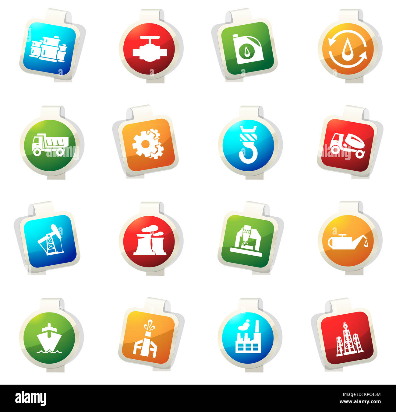 Industry icons set Stock Photo - Alamy