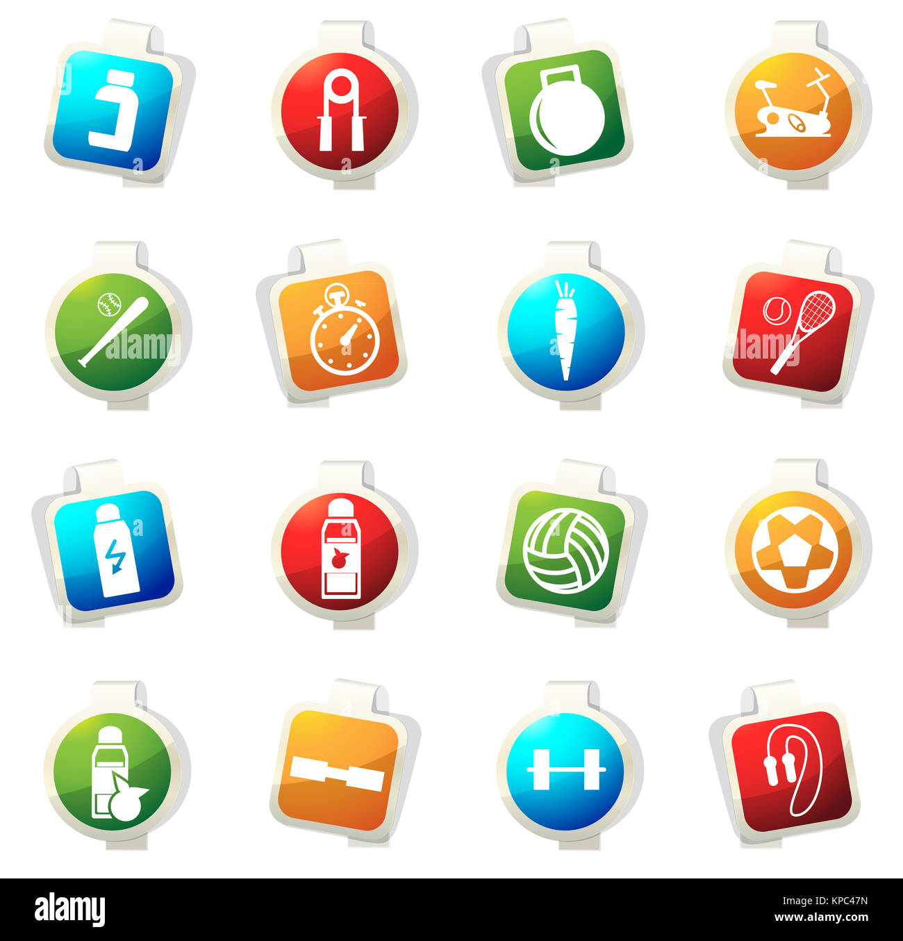 Sports icons set Stock Photo - Alamy