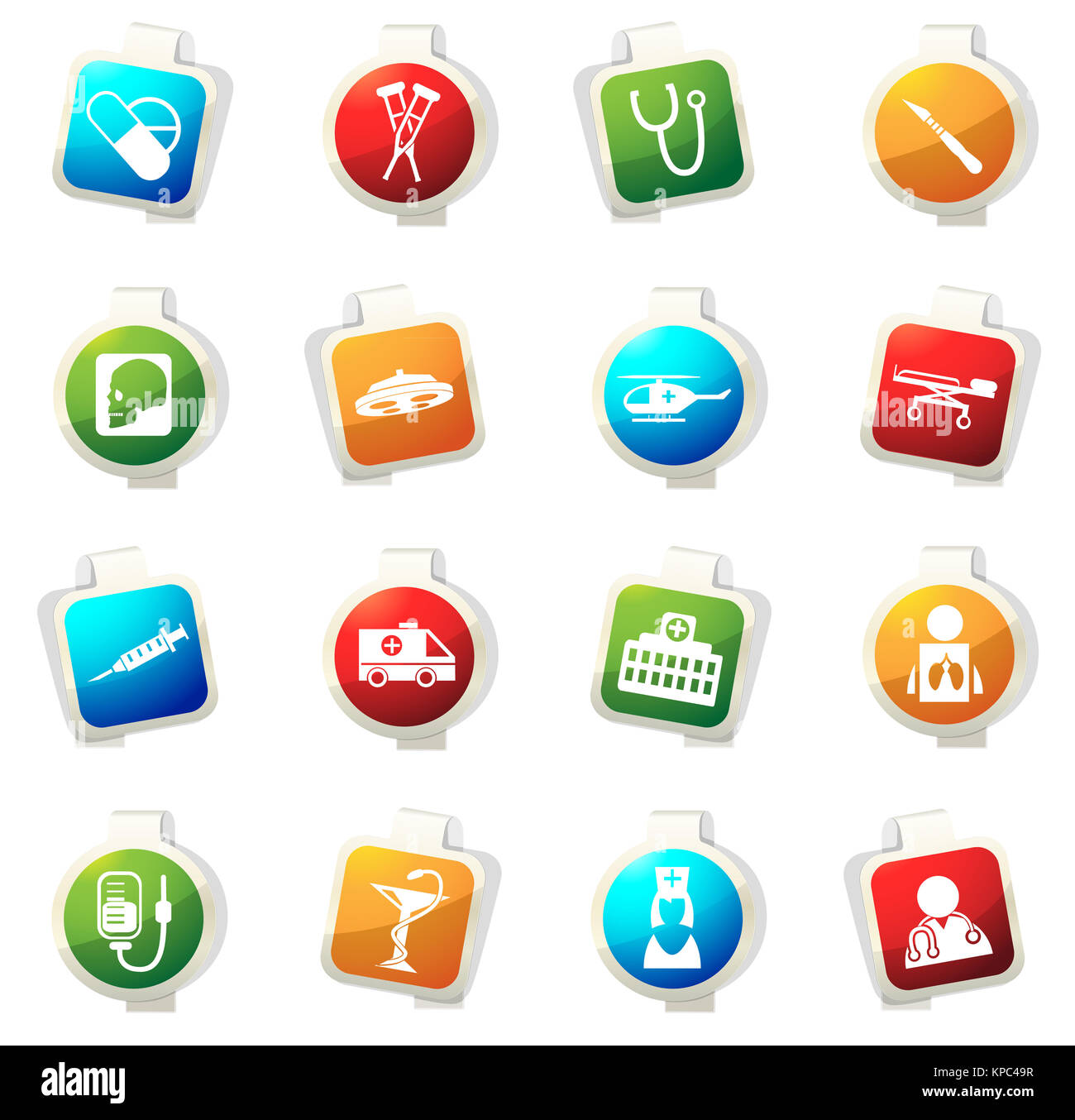 Medical icon set Stock Photo - Alamy