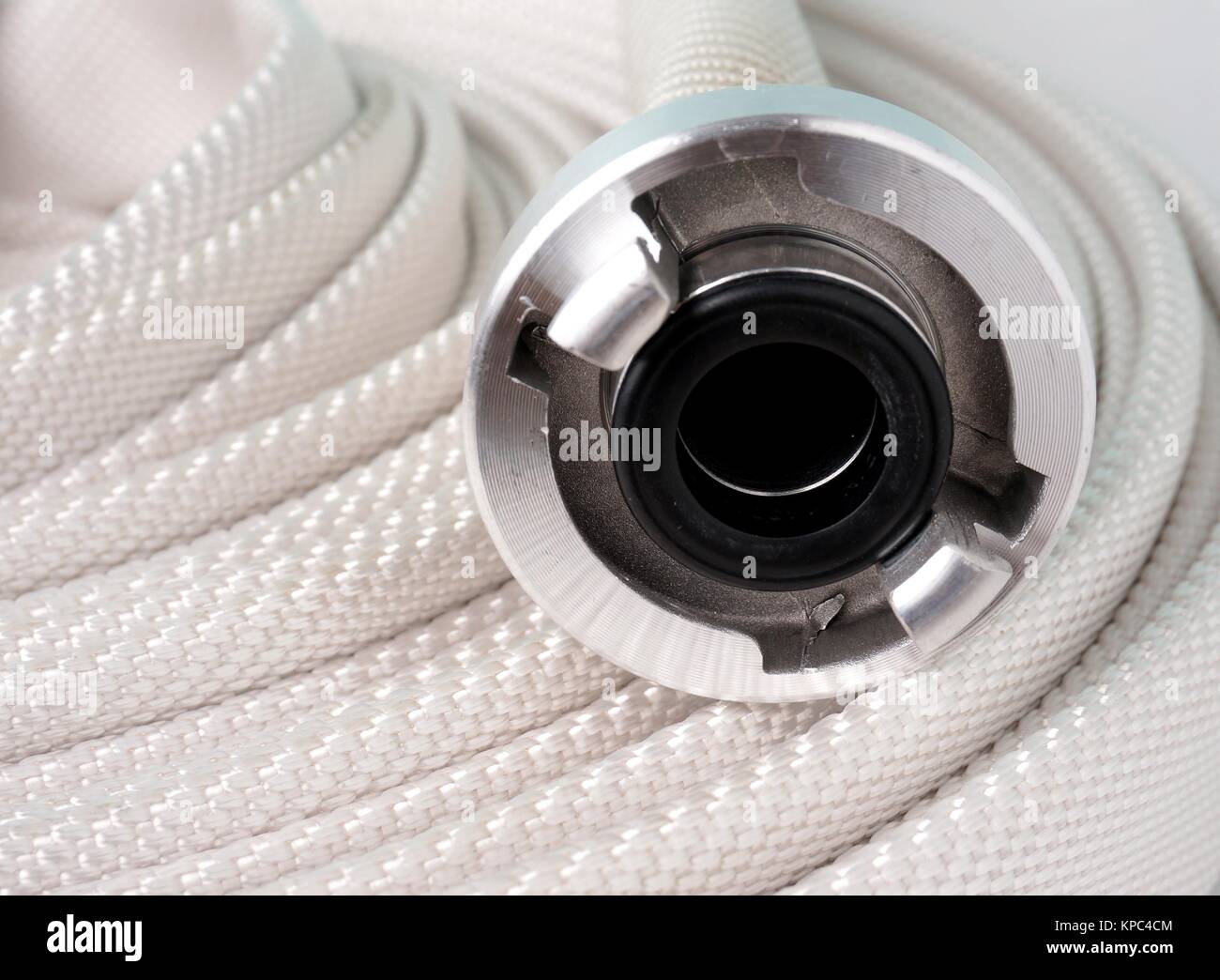 Water hose Fire Hose with couplings Stock Photo - Alamy