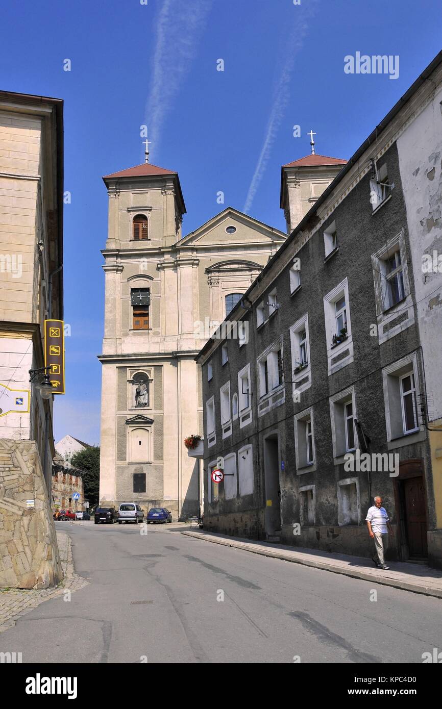 Bardo, town in Lower Silesian Voivodeship, Poland. Parish Church of the ...
