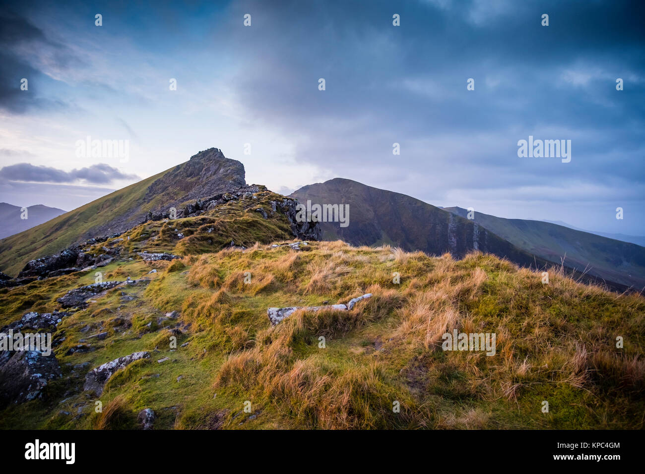 Mynydd Drws-y-Coed on The Nantlle Ridge Mountain Range, Snowdonia ...