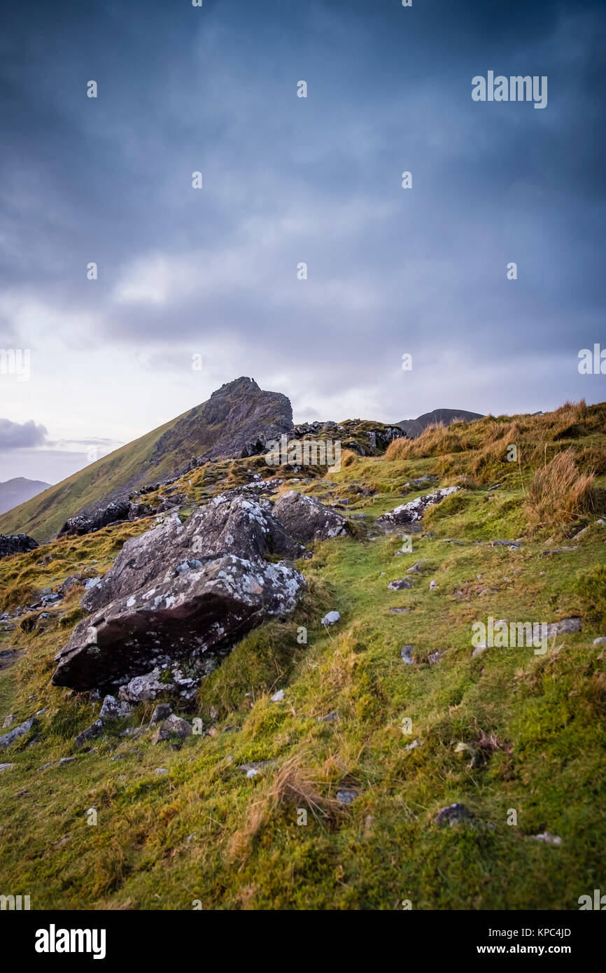 Mynydd Drws-y-Coed on The Nantlle Ridge Mountain Range, Snowdonia ...