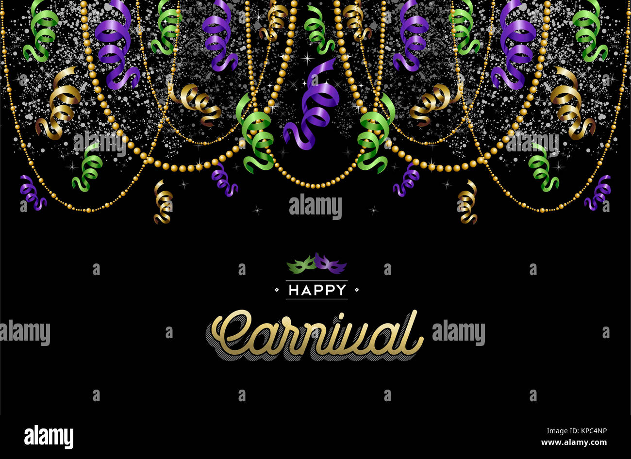 Happy carnival design background decoration Stock Photo - Alamy
