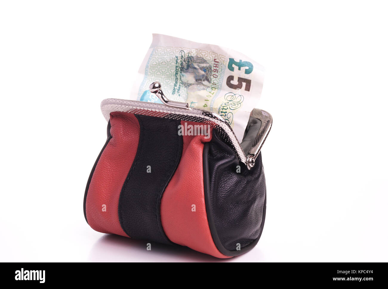 Purse with Money Stock Photo - Alamy