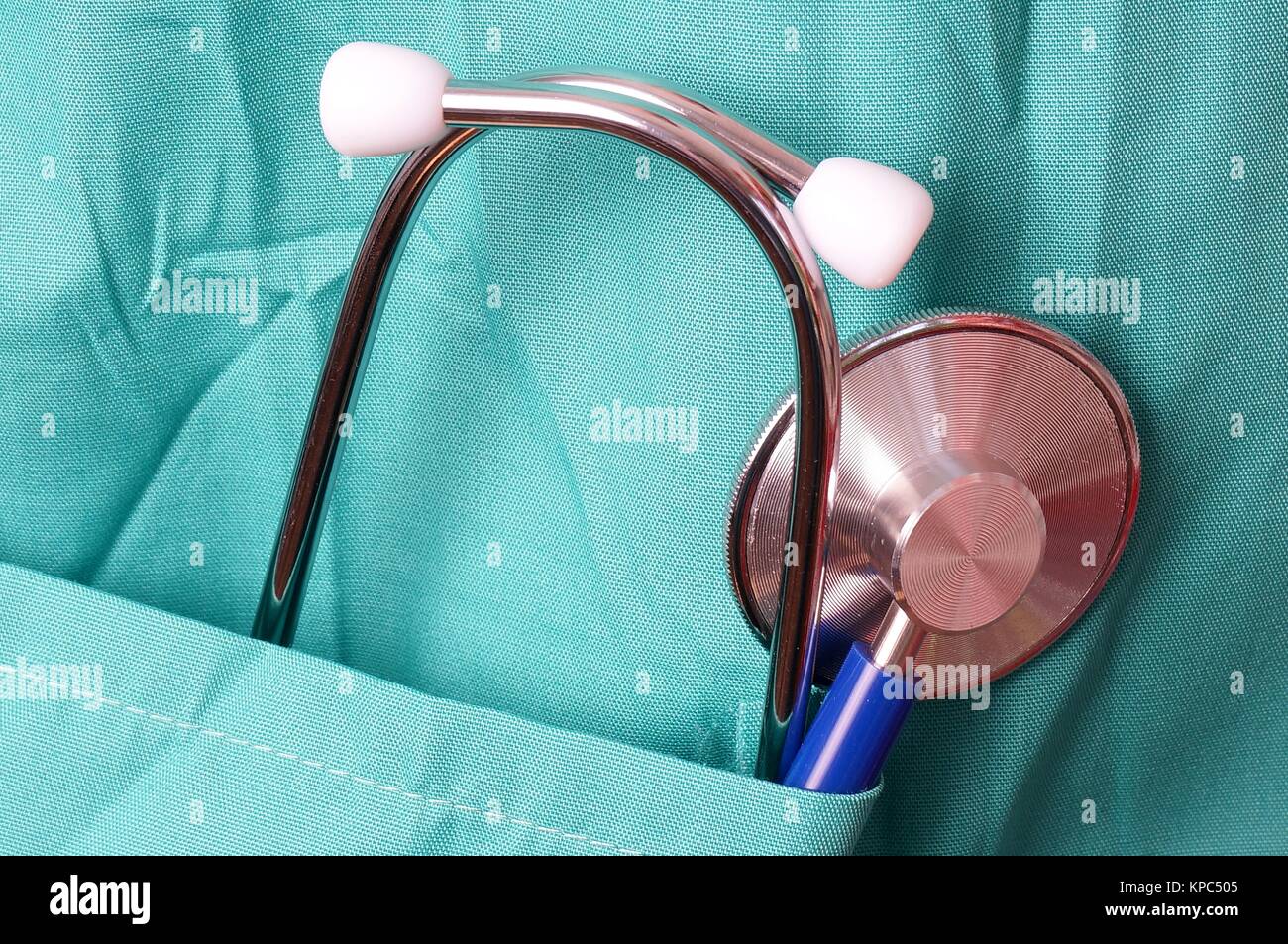 Surgeon with stethoscope in pocket Stock Photo - Alamy