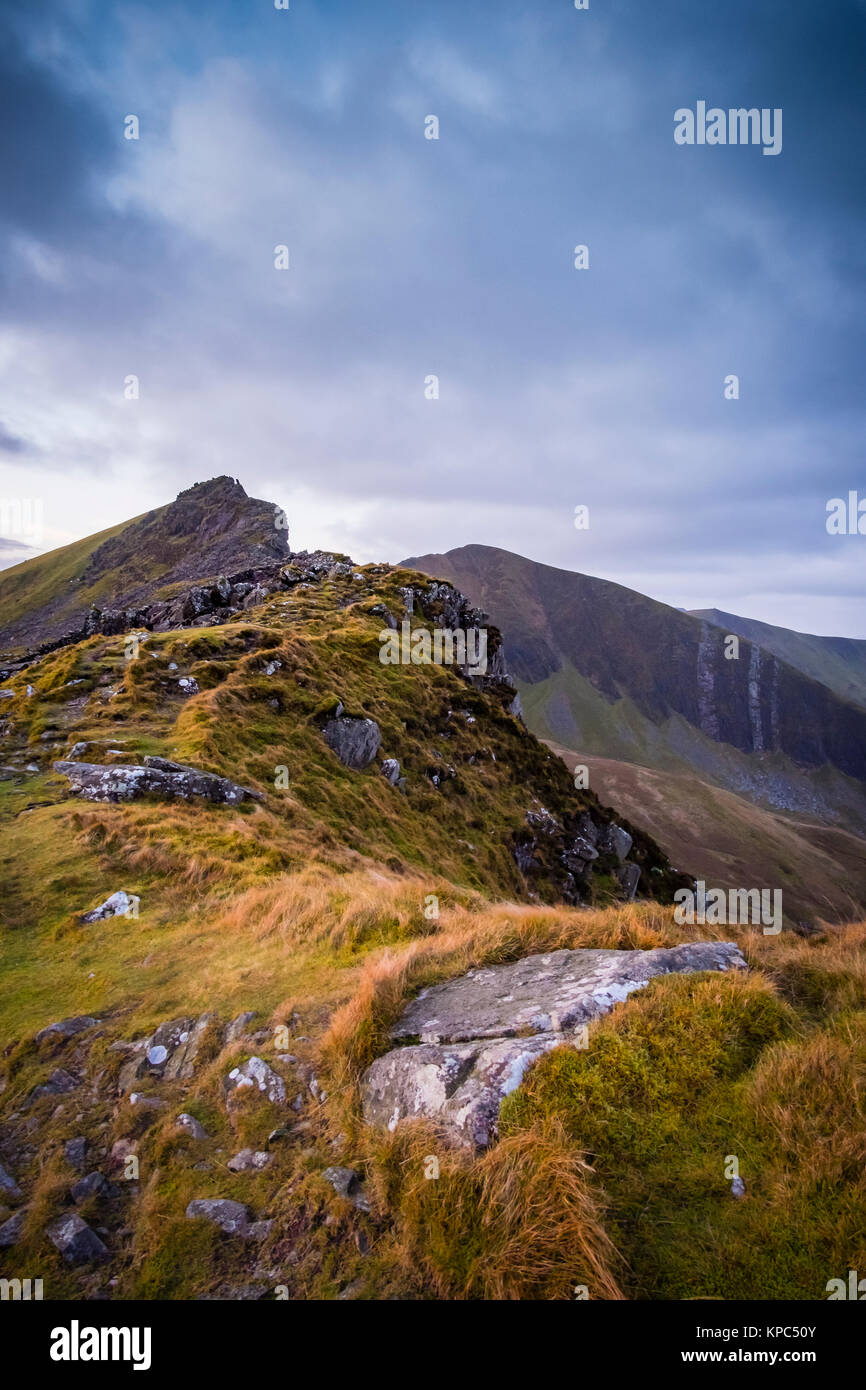 Mynydd Drws-y-Coed on The Nantlle Ridge Mountain Range, Snowdonia ...