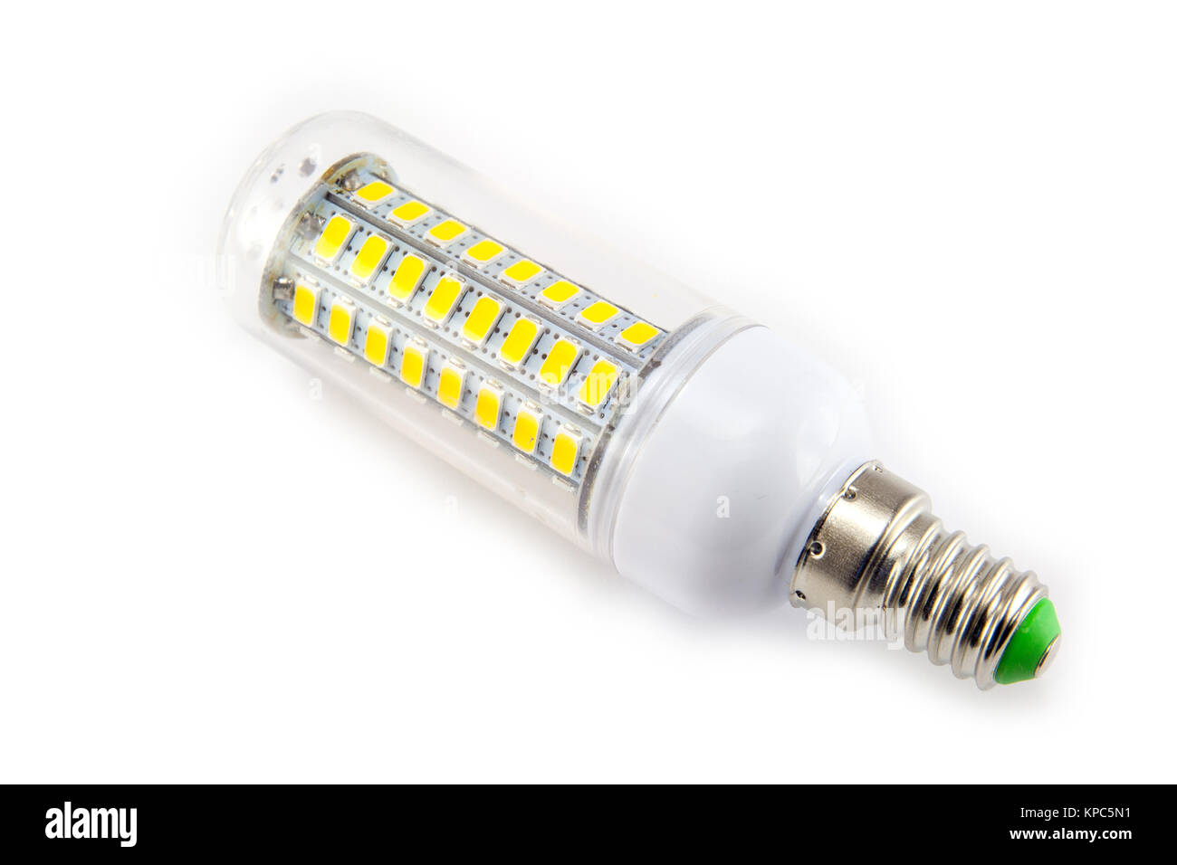 led light bulb isolated on white background Stock Photo - Alamy