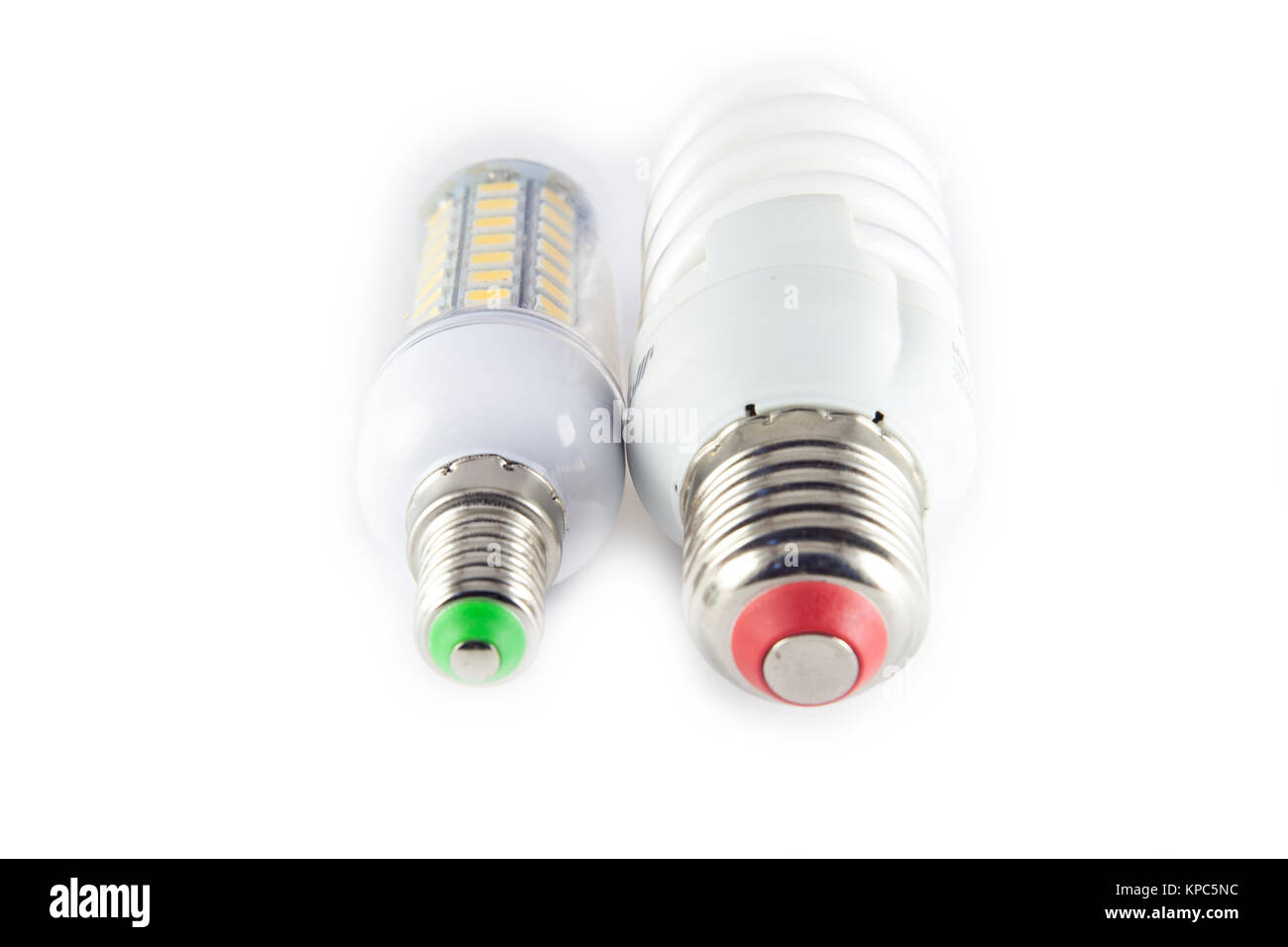 led light bulb isolated on white background Stock Photo - Alamy