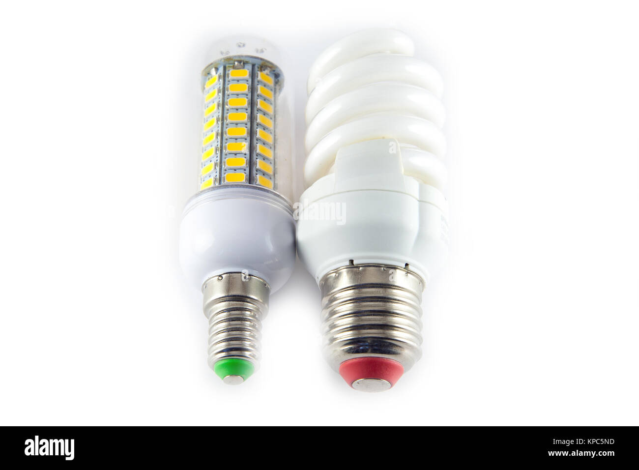led light bulb isolated on white background Stock Photo - Alamy