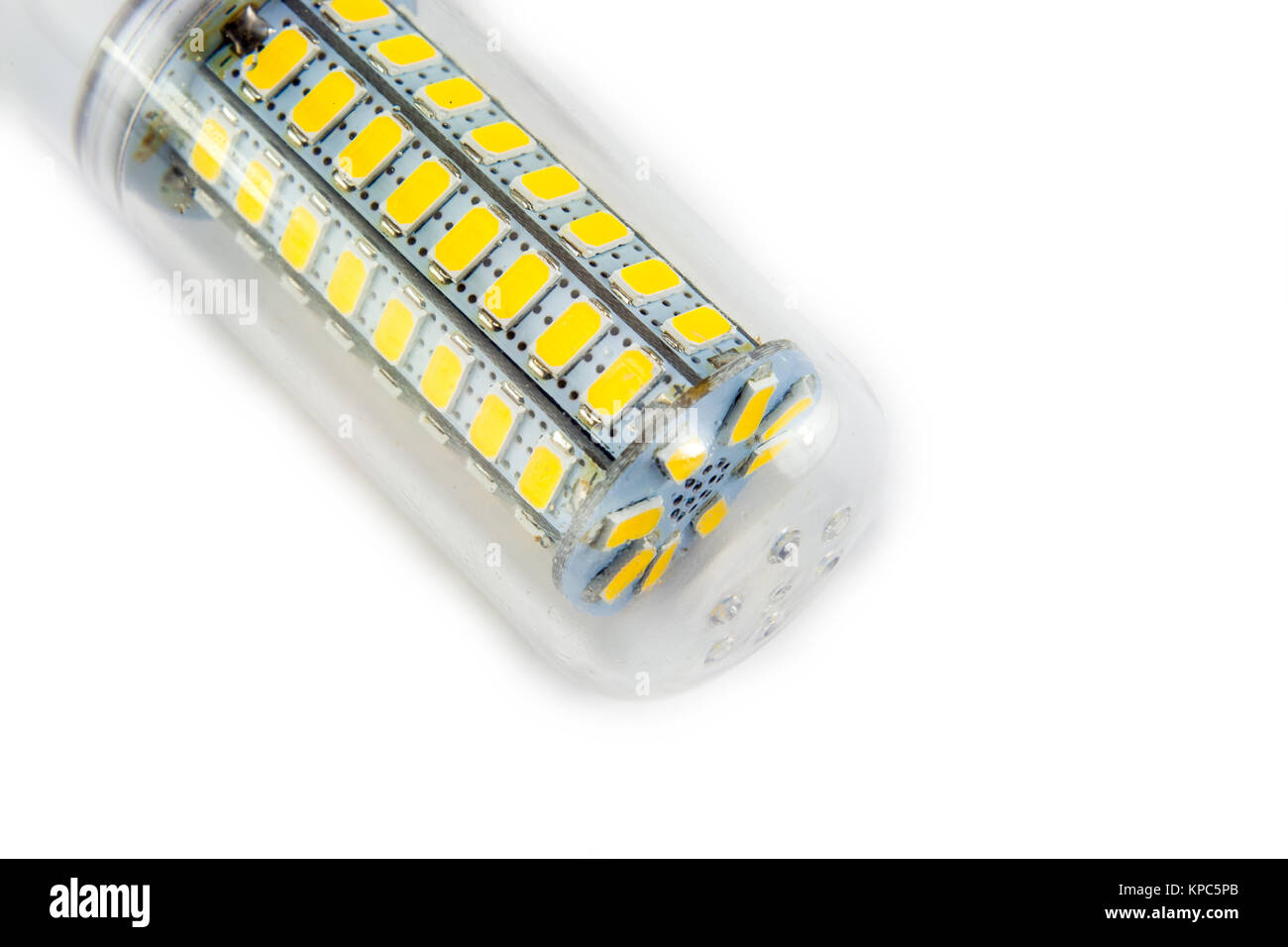 led light bulb isolated on white background Stock Photo - Alamy