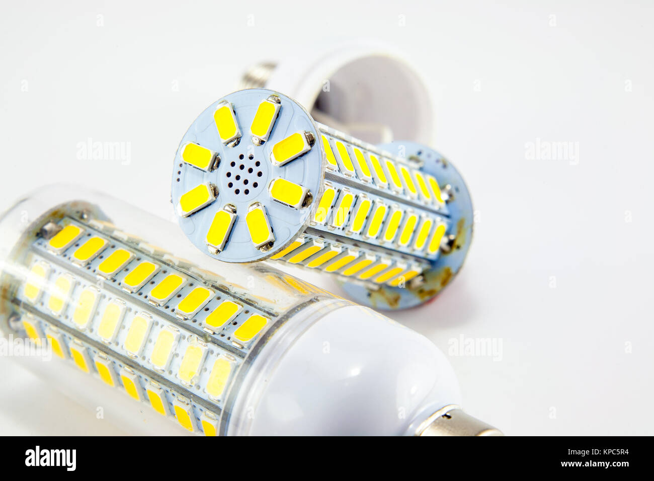 led light bulb isolated on white background Stock Photo - Alamy