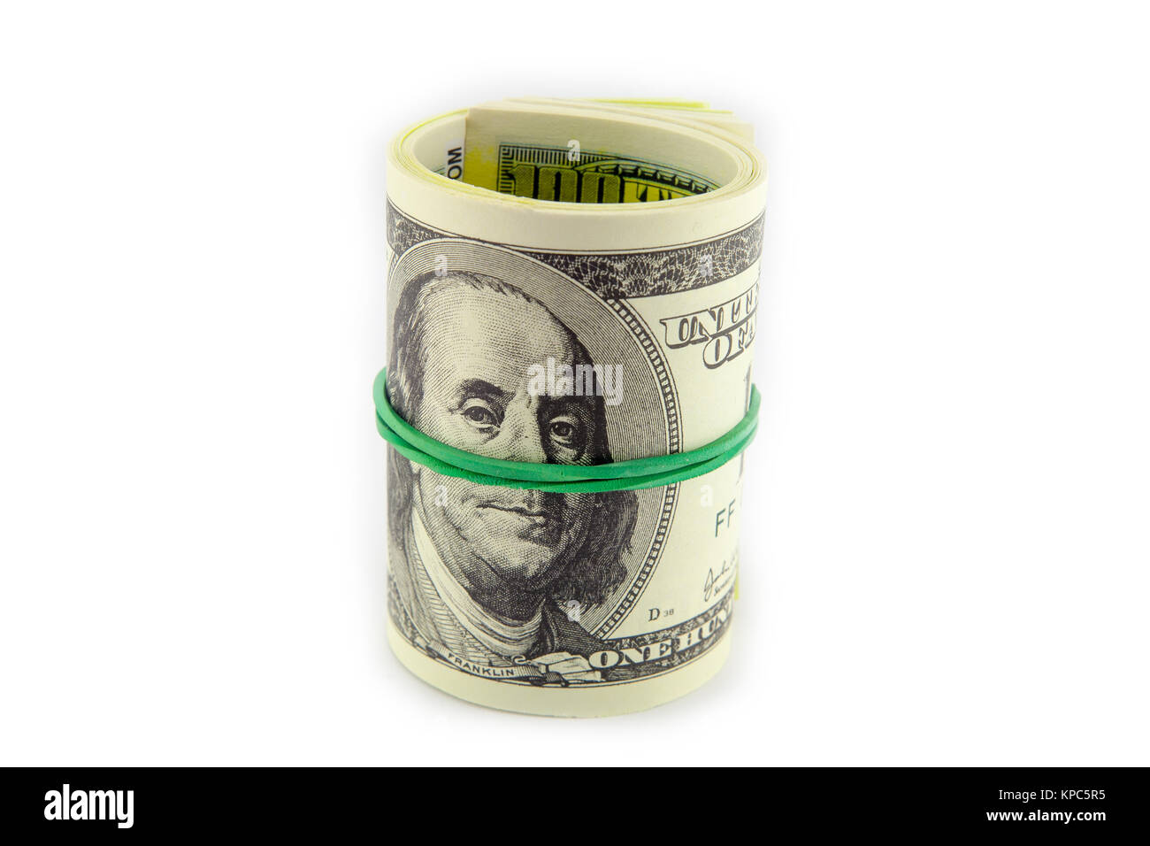 Dollars cut on a white background Stock Photo - Alamy