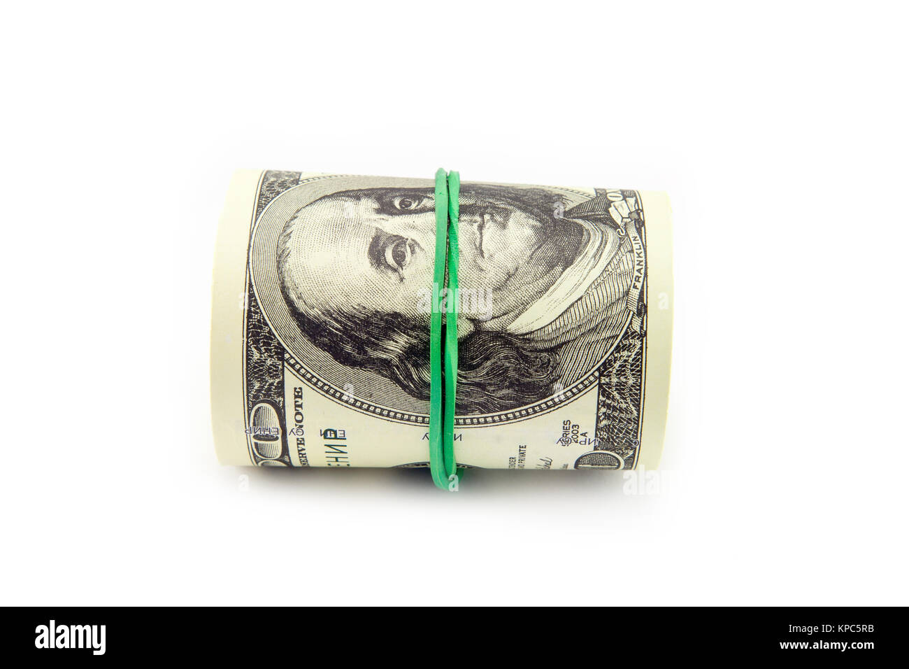 Dollars cut on a white background Stock Photo - Alamy