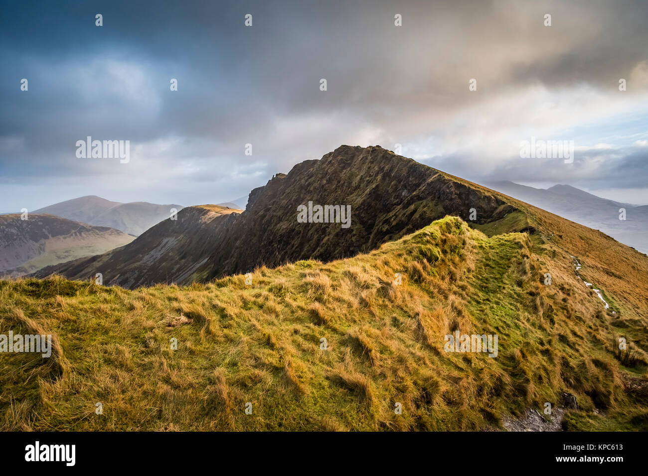 Mynydd Drws-y-Coed on The Nantlle Ridge Mountain Range, Snowdonia ...
