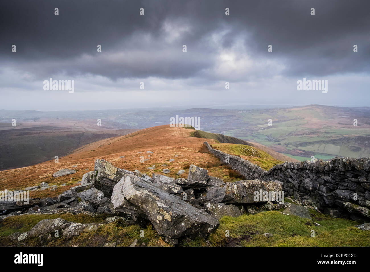 The Nantlle Ridge Mountain Range, Snowdonia National Park, Wales, UK ...