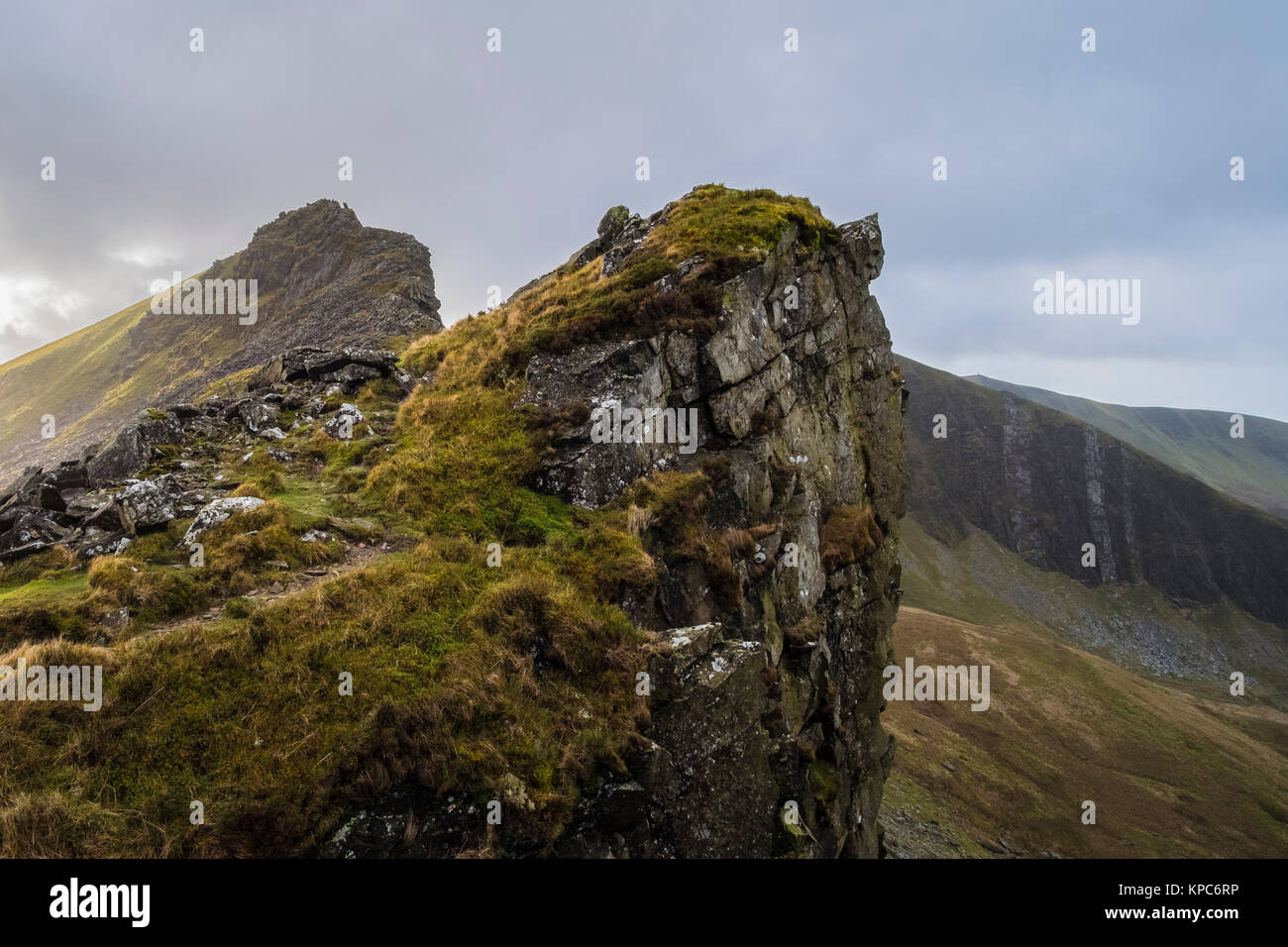Mynydd Drws-y-Coed on The Nantlle Ridge Mountain Range, Snowdonia ...