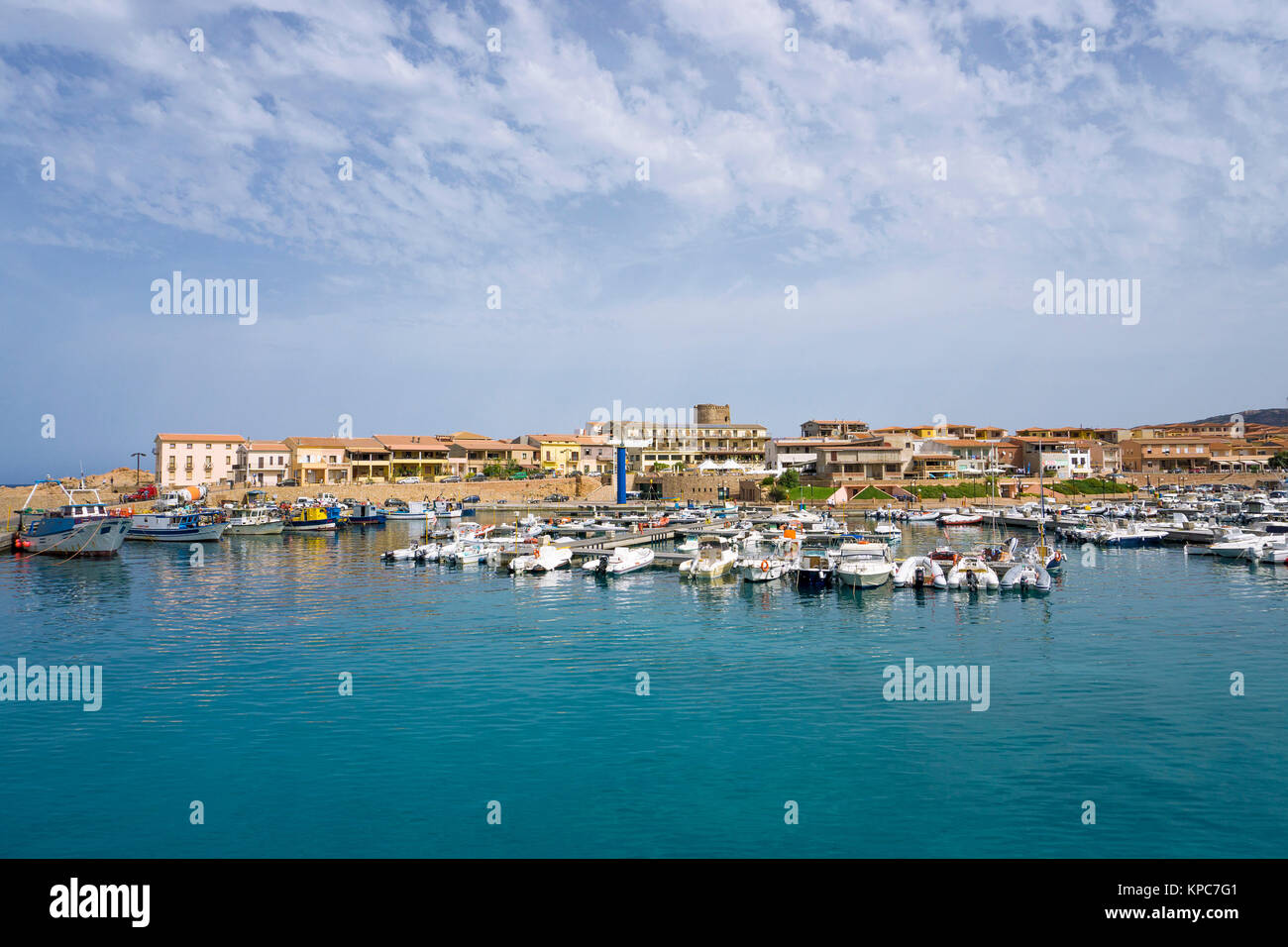 Fishing harbour and marina of Isola Rossa, Olbia-Tempio, Sardinia ...