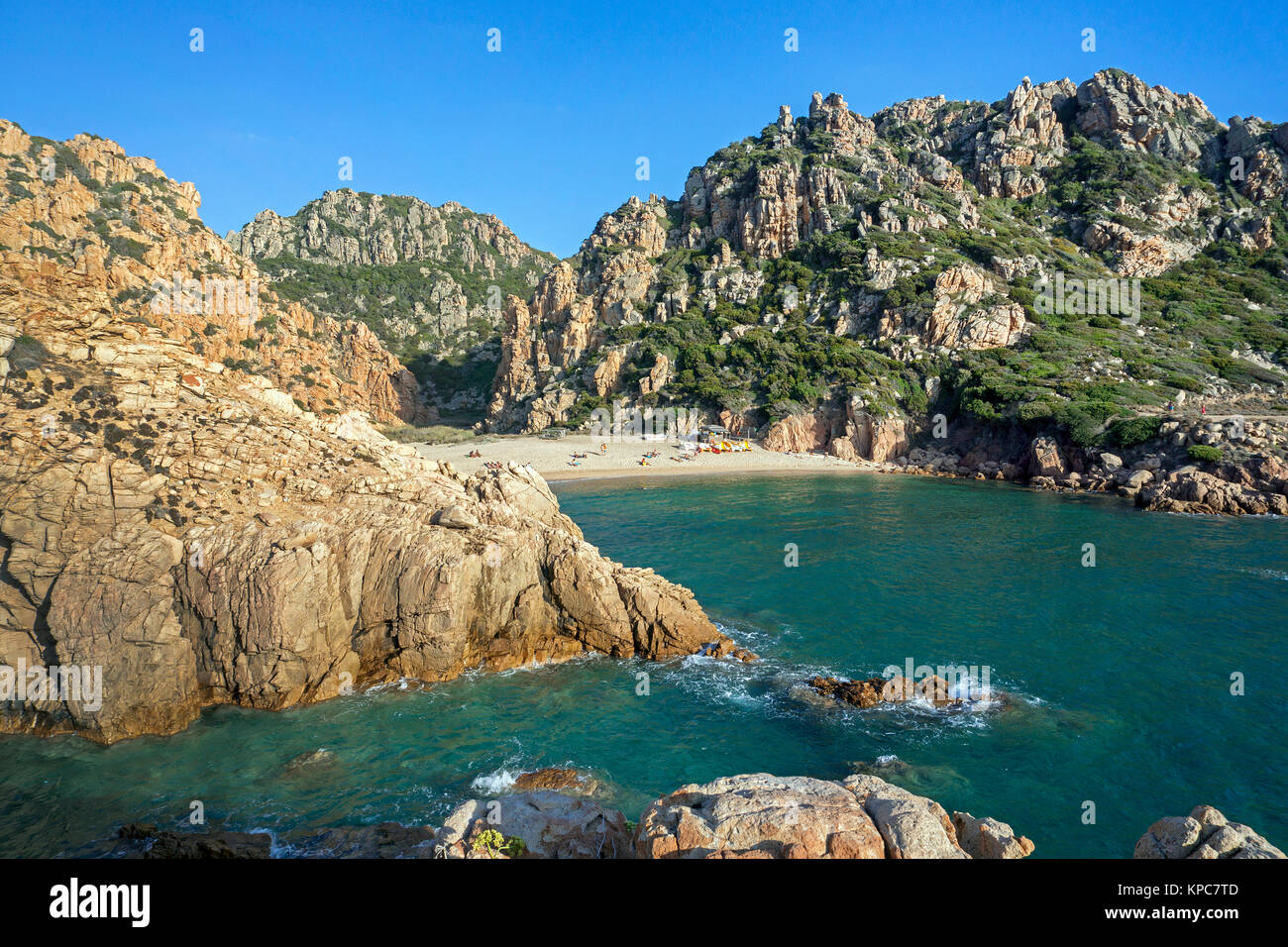 The beach Li Cossi at Costa Paradiso, one of the most beautifully beach ...