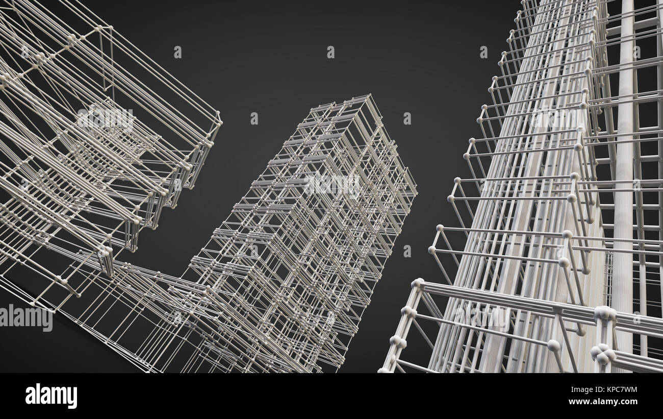 reinforcement buildings construction structural absctract Stock Photo ...