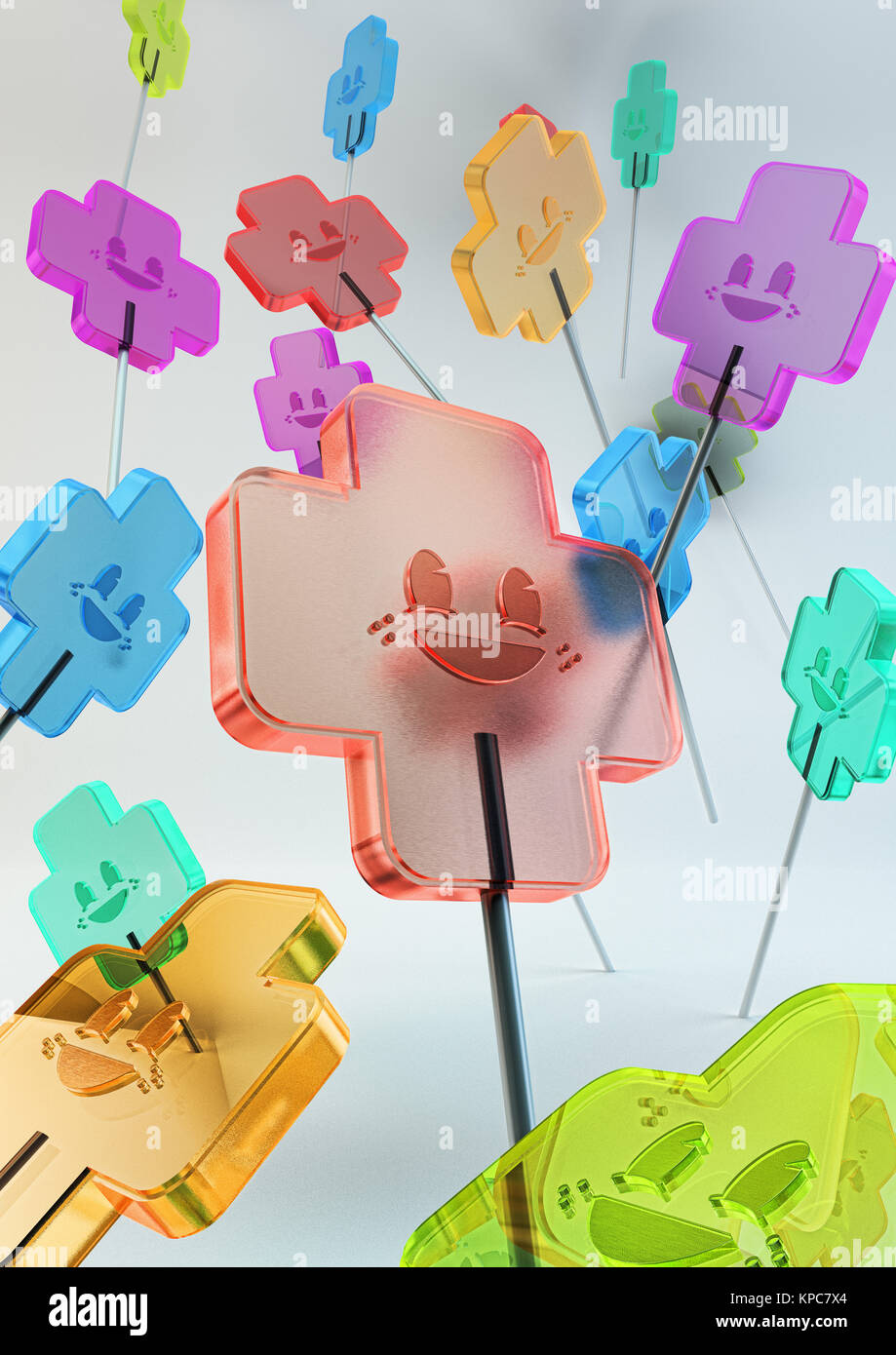 translucent multicolored sweet candies Stock Photo - Alamy