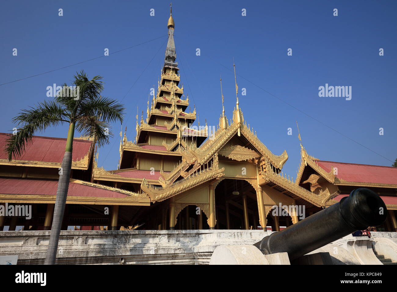 The Royal Palace of Mandalay in Myanmar Stock Photo - Alamy