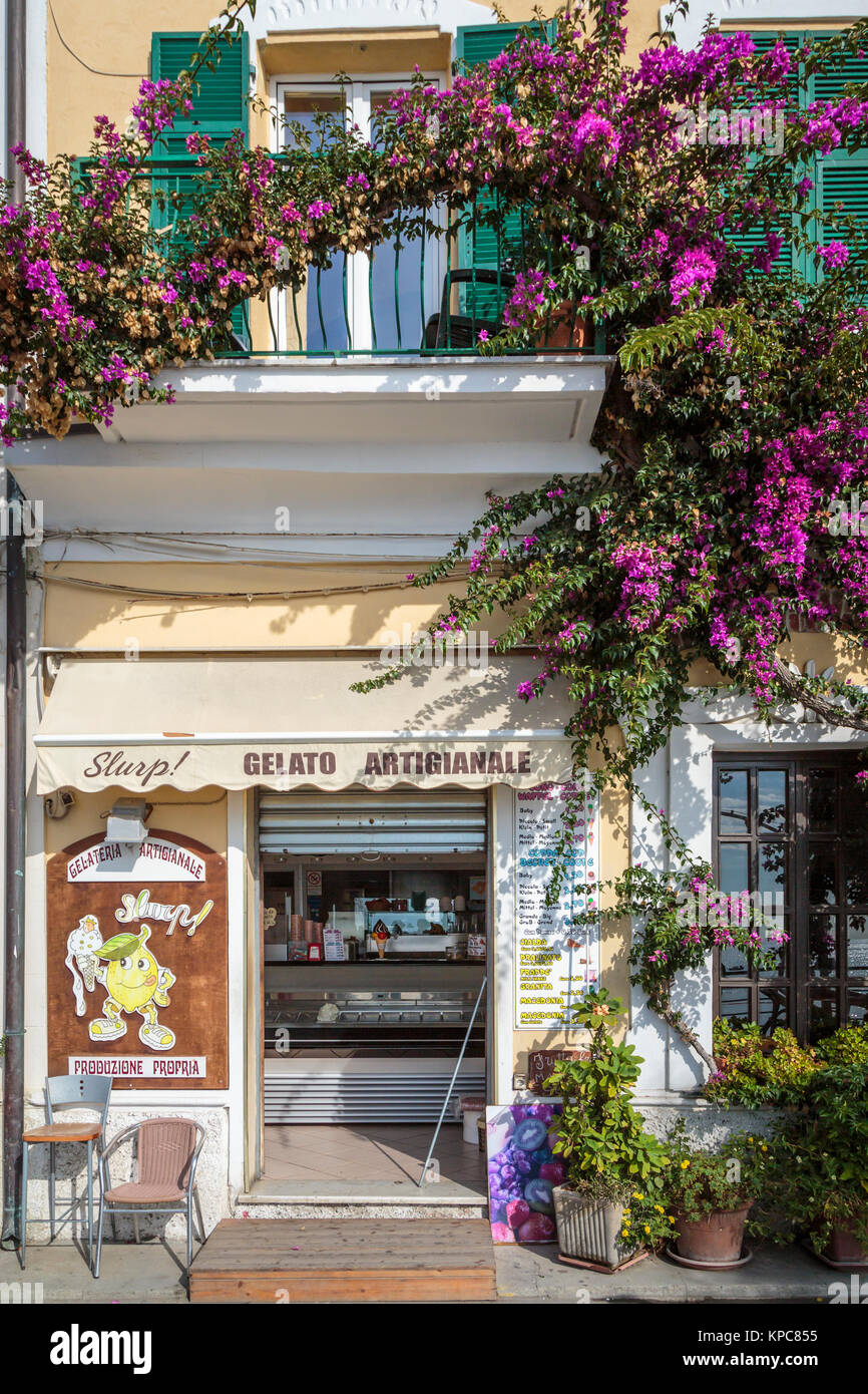 Shops and storefronts in Monterosso al Mare, Liguria, Italy, Europe ...