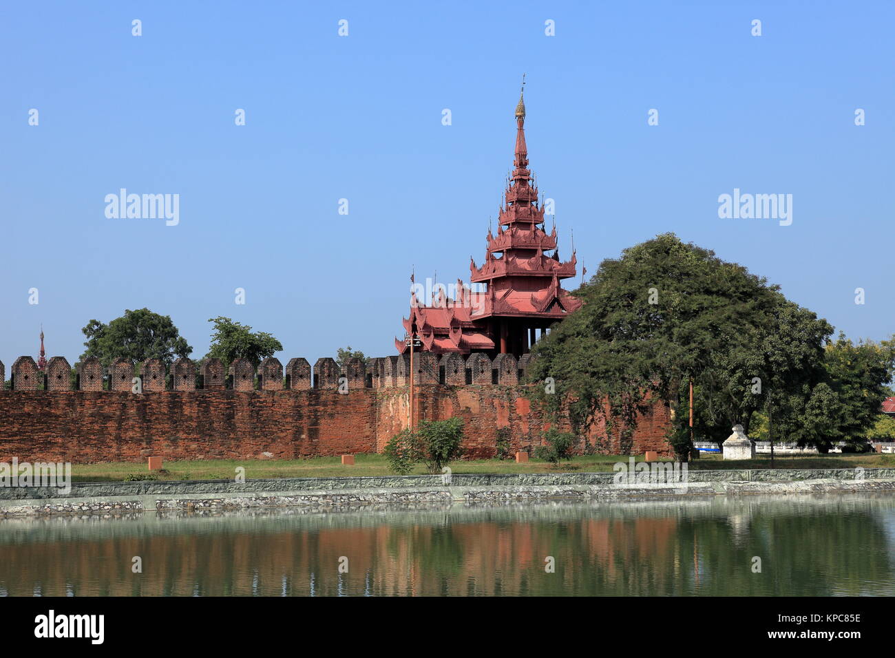 The Royal Palace of Mandalay in Myanmar Stock Photo - Alamy