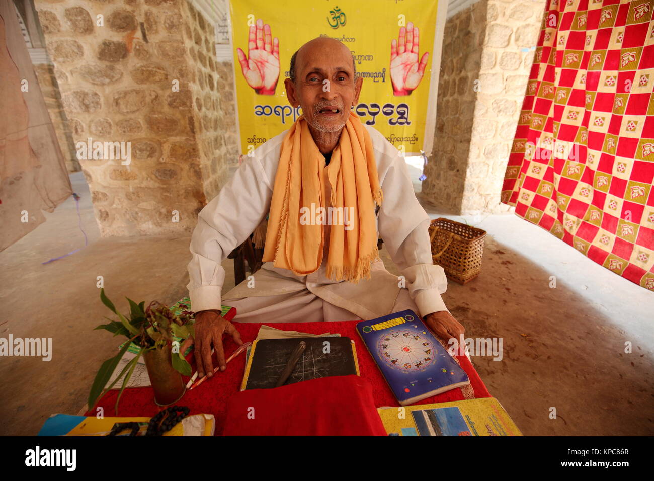 Fortune tellers in Myanmar Stock Photo - Alamy