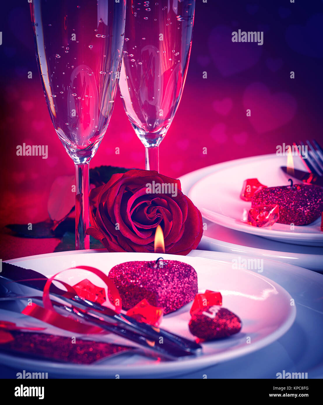 Romantic valentines day setup hi-res stock photography and images - Alamy