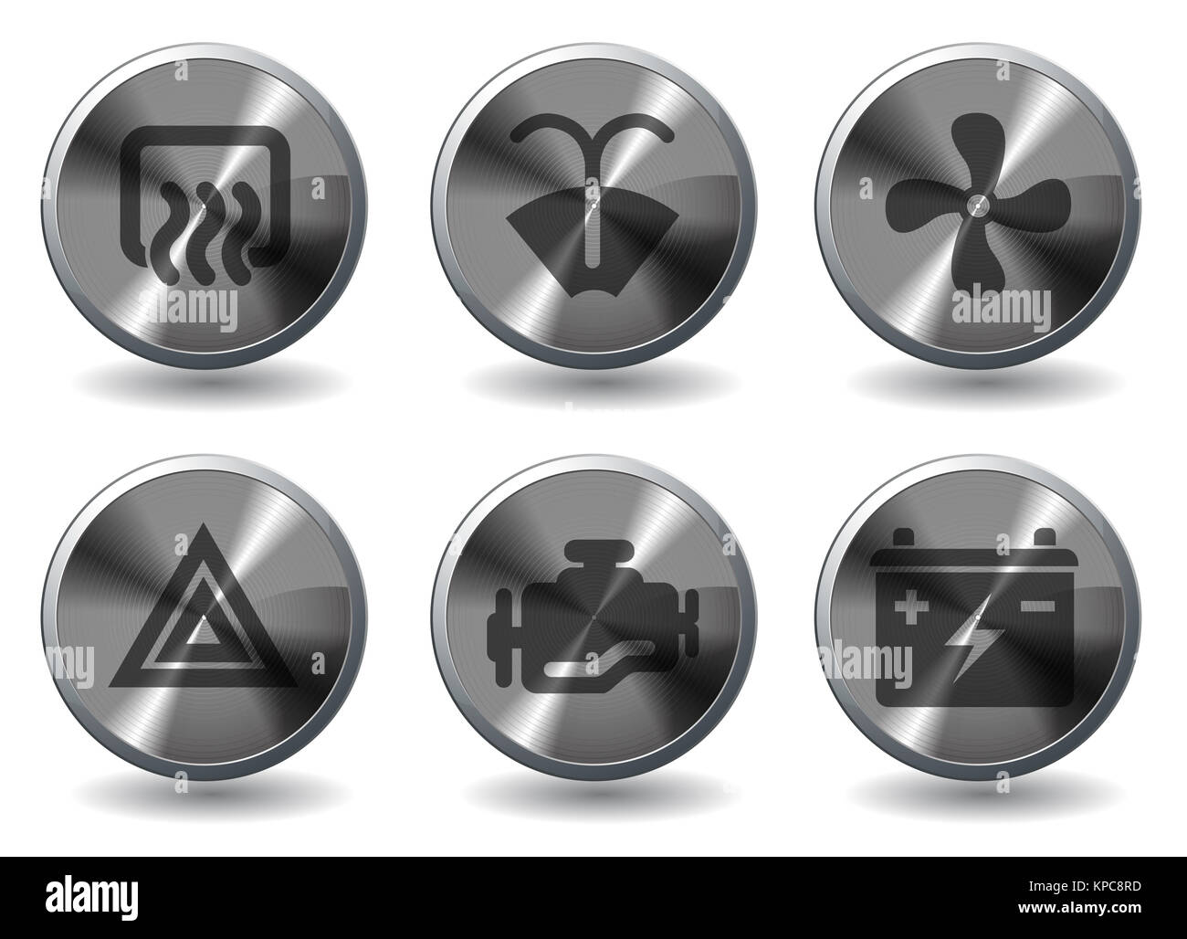 Car interface icons set Stock Photo - Alamy