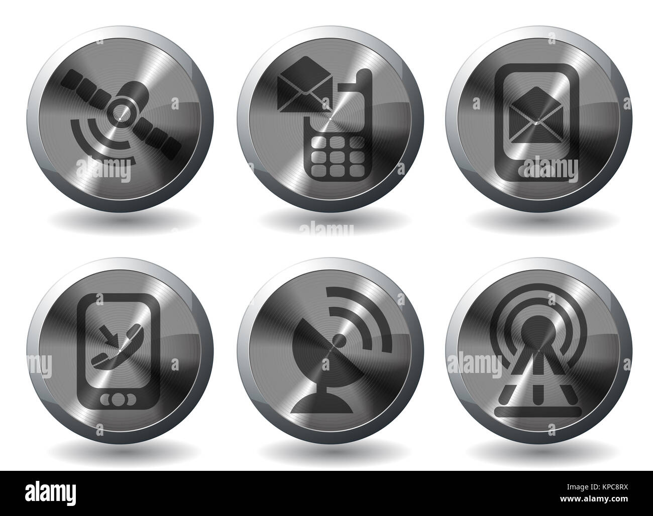 Communication icons set Stock Photo - Alamy