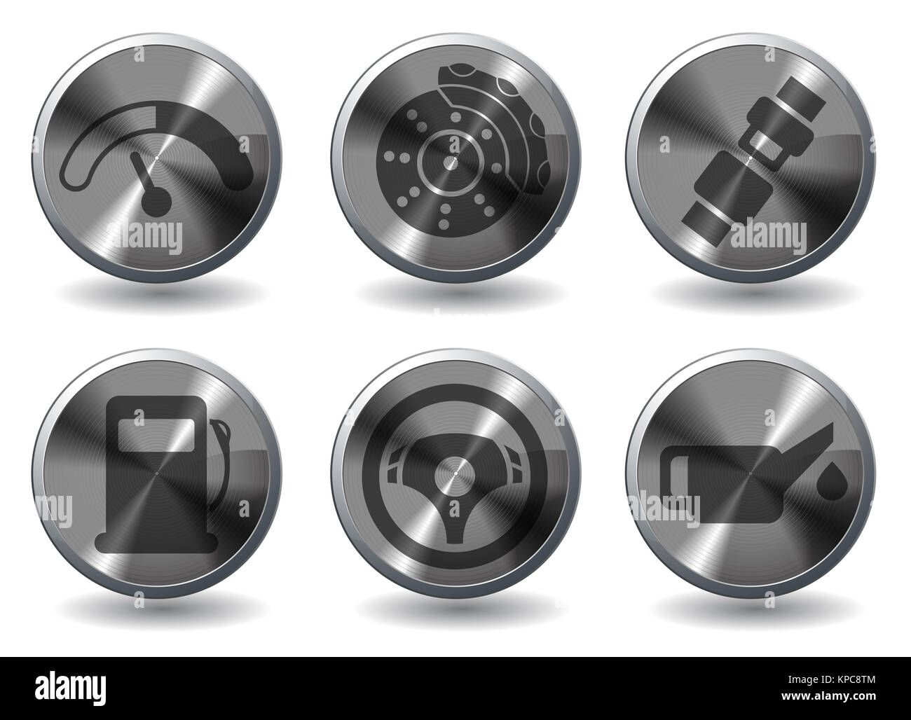 Car interface icons set Stock Photo - Alamy