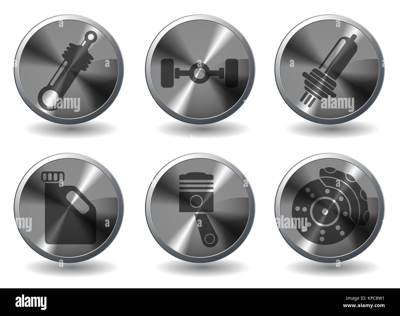 Car interface icons set Stock Photo - Alamy