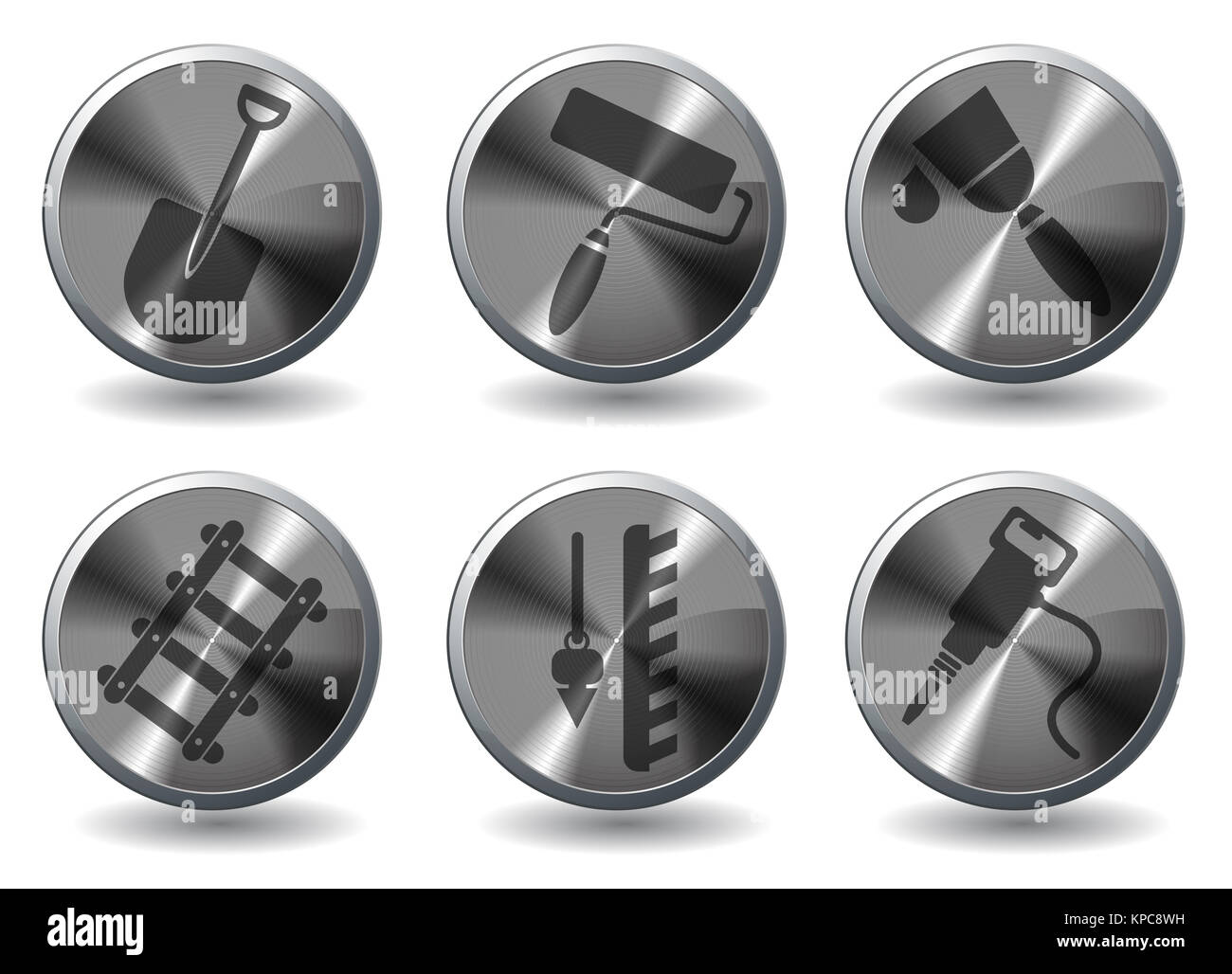 Building equipment icons set Stock Photo - Alamy