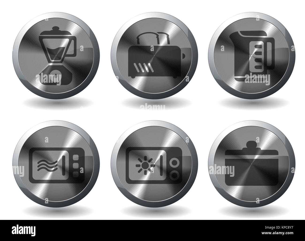 kitchen tools icons set Stock Photo - Alamy