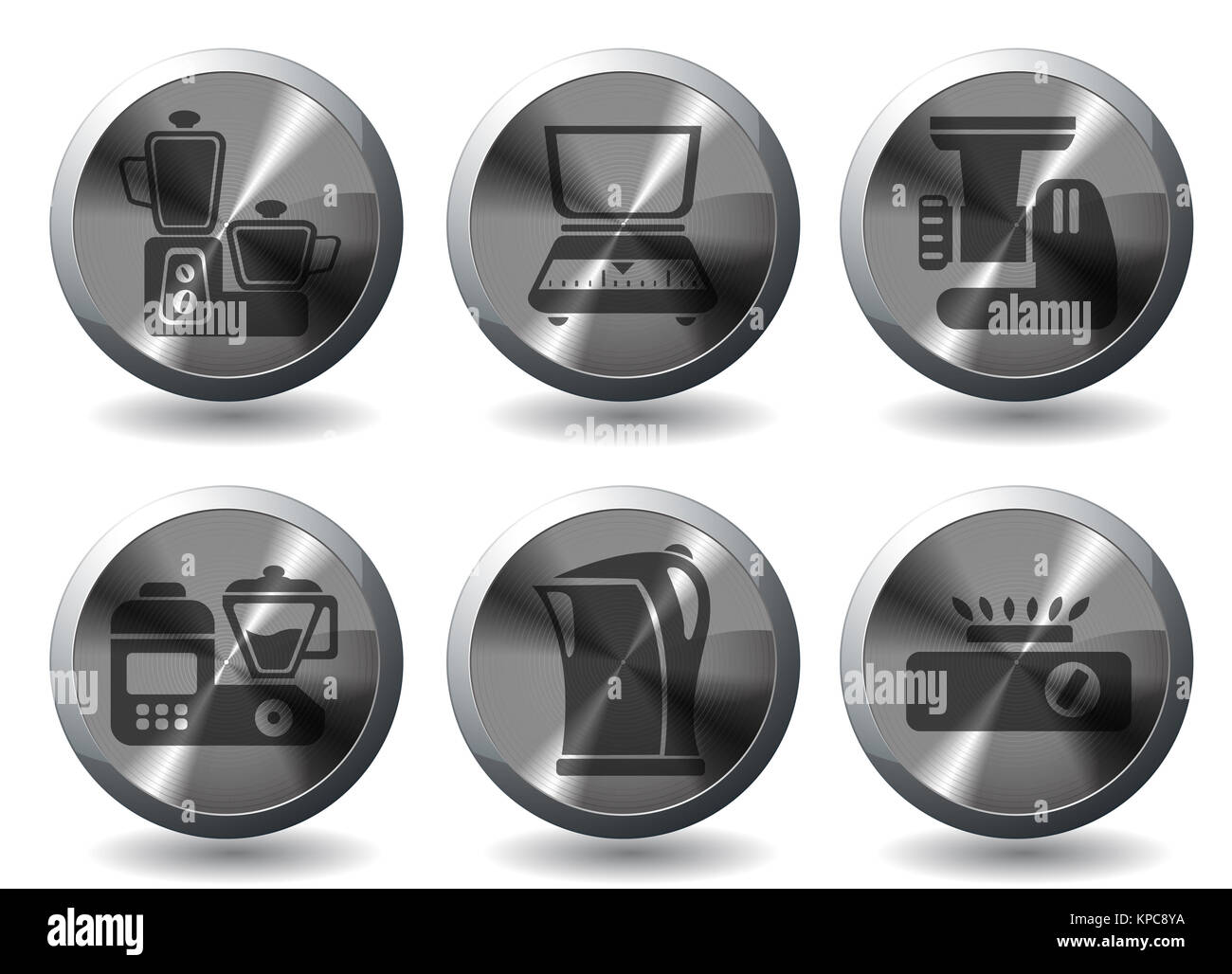 kitchen tools icons set Stock Photo - Alamy