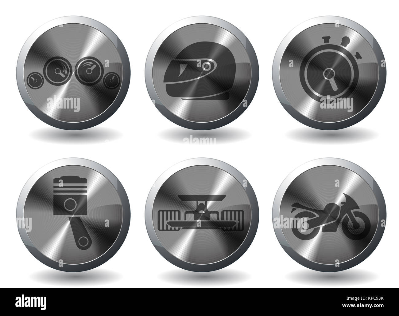 Racing icons set Stock Photo - Alamy