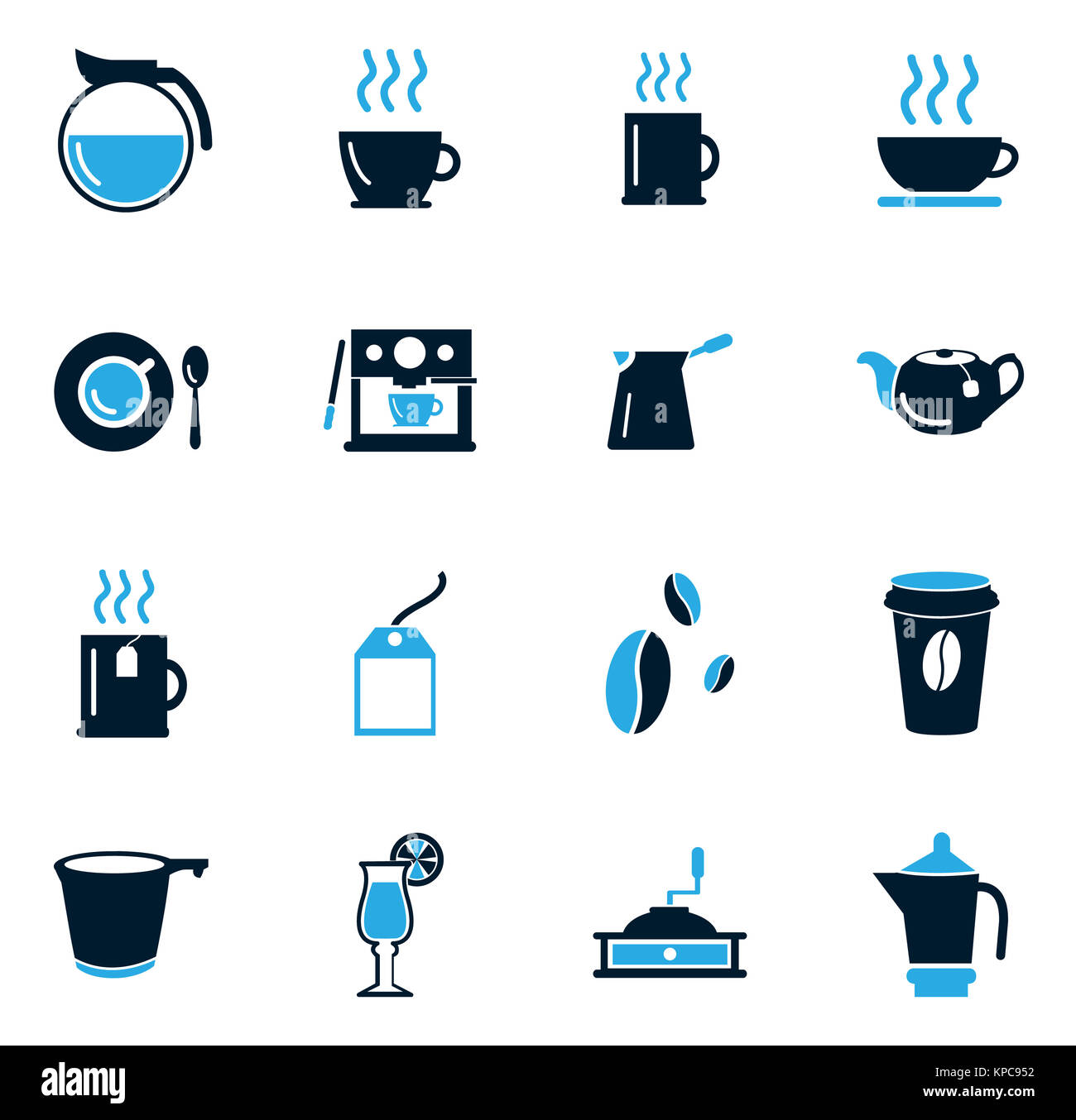 Cafe icons set Stock Photo - Alamy
