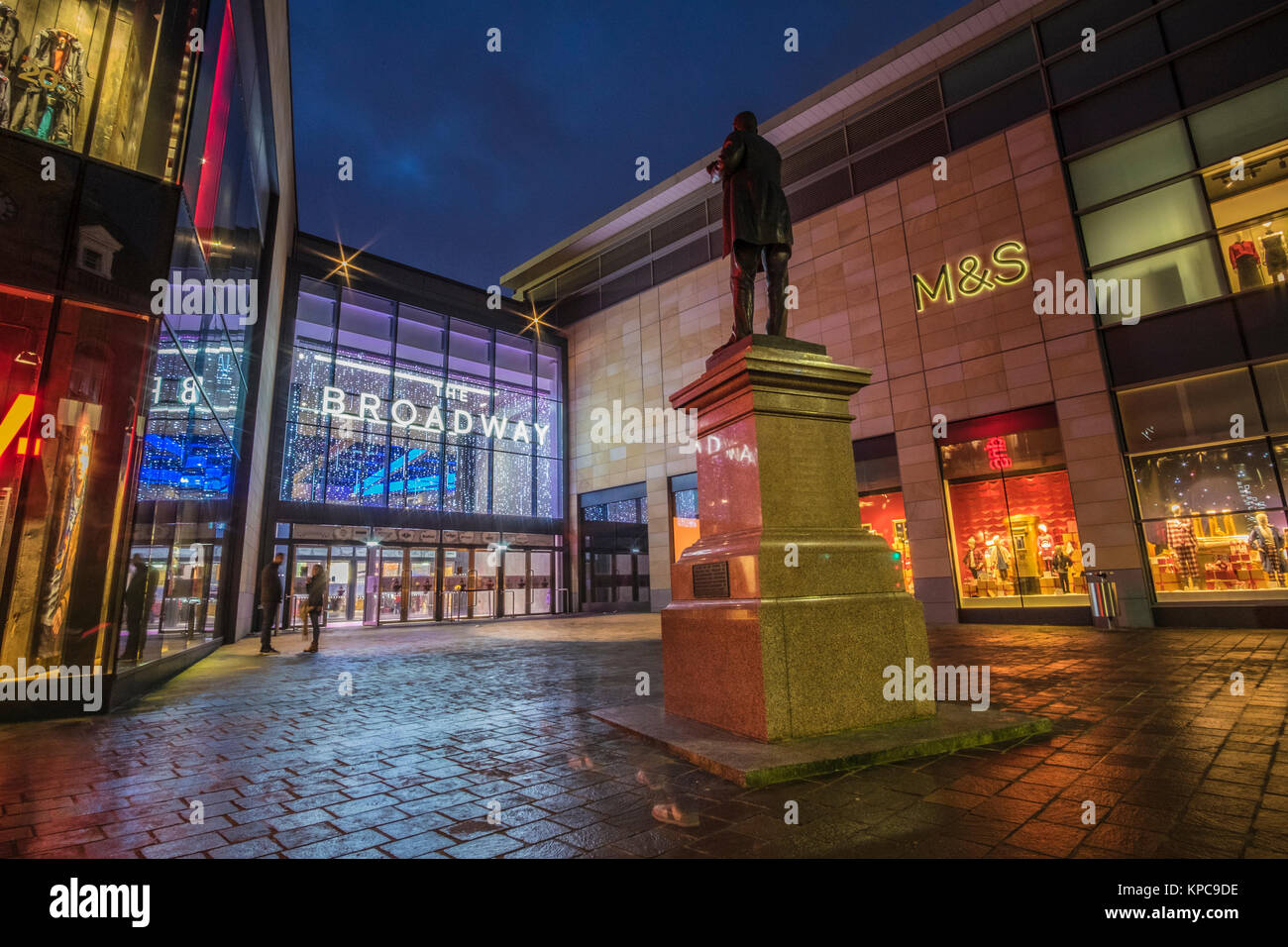 The William Forster Statue outside The new Broadway Shopping Centre in ...