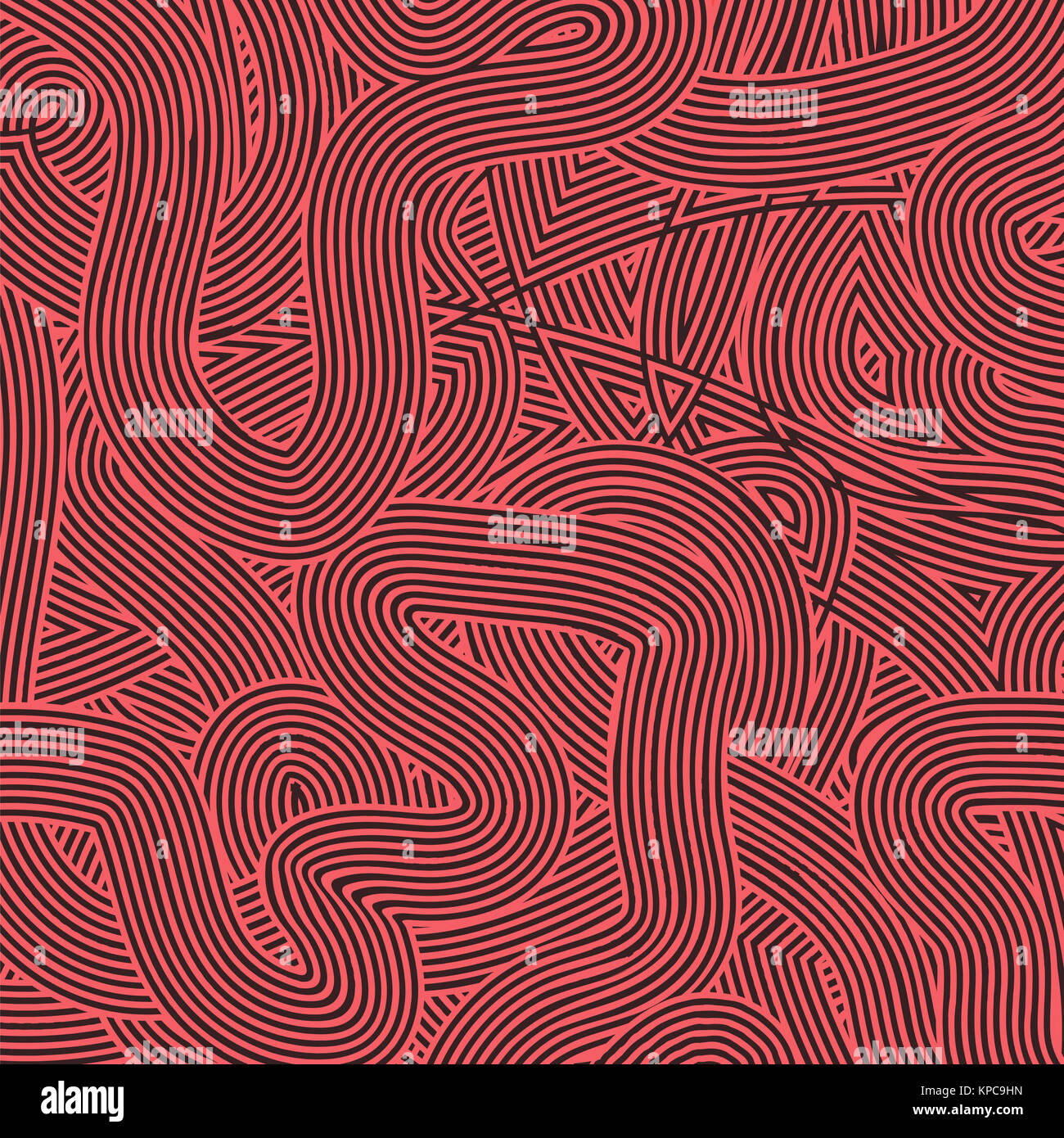Red Wave Line Pattern Stock Photo - Alamy