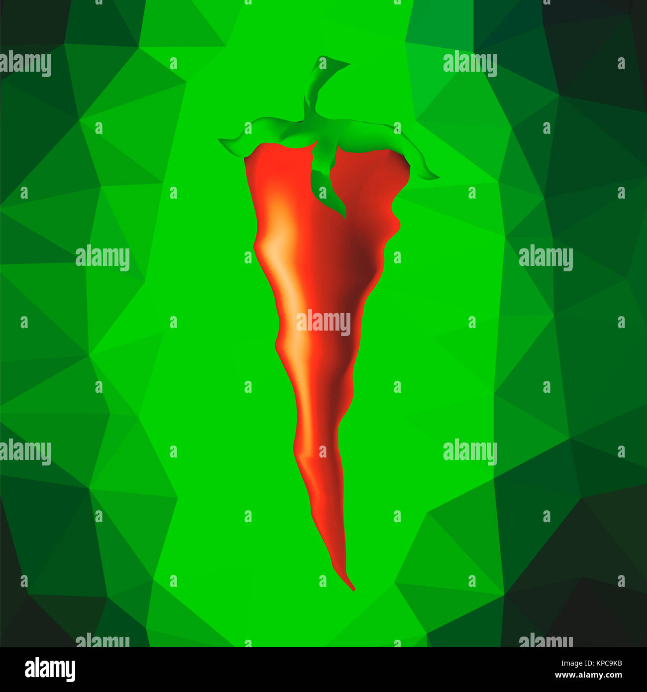 Red Pepper Icon Stock Photo - Alamy