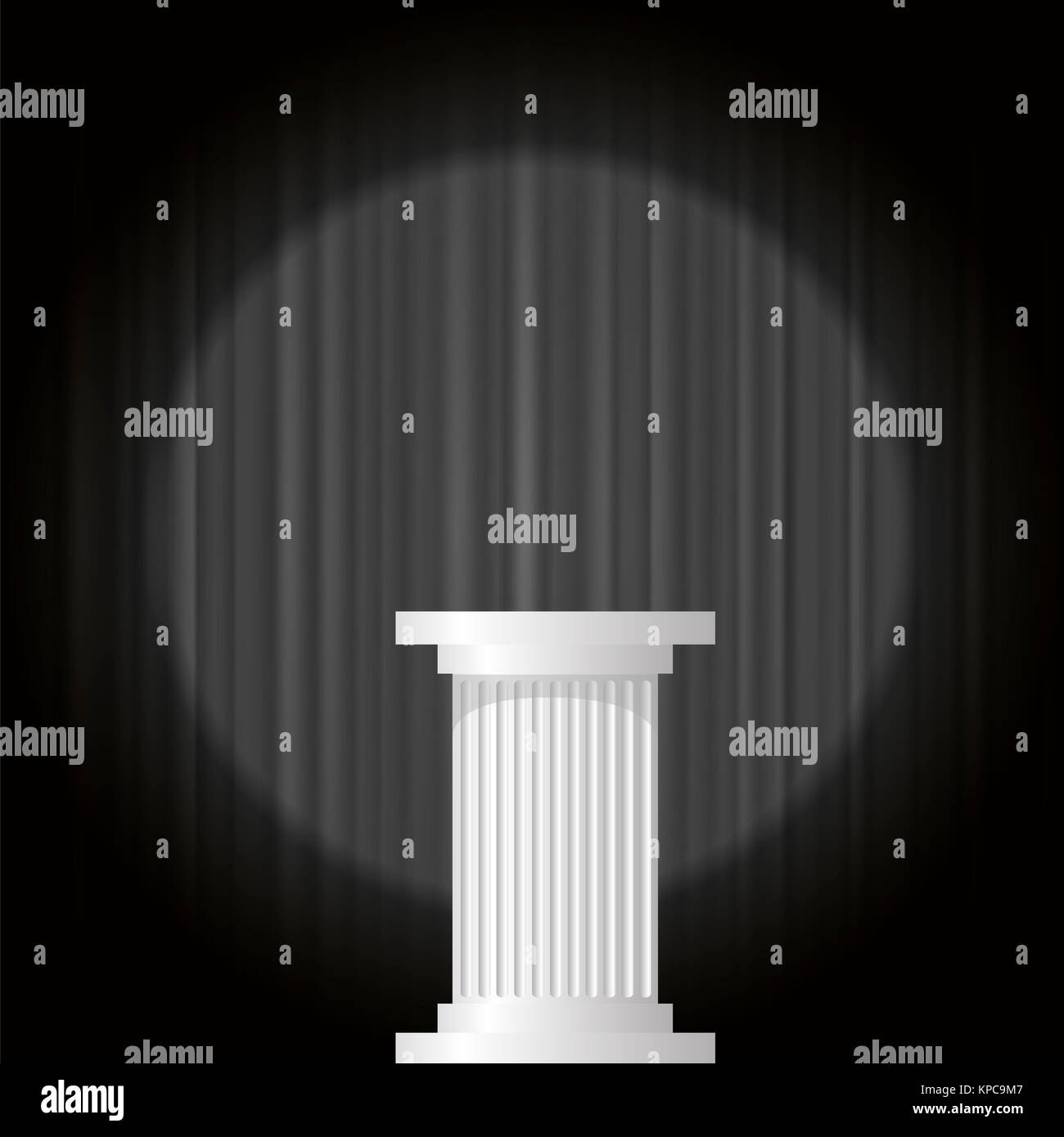 White Marble Greek Column Stock Photo - Alamy