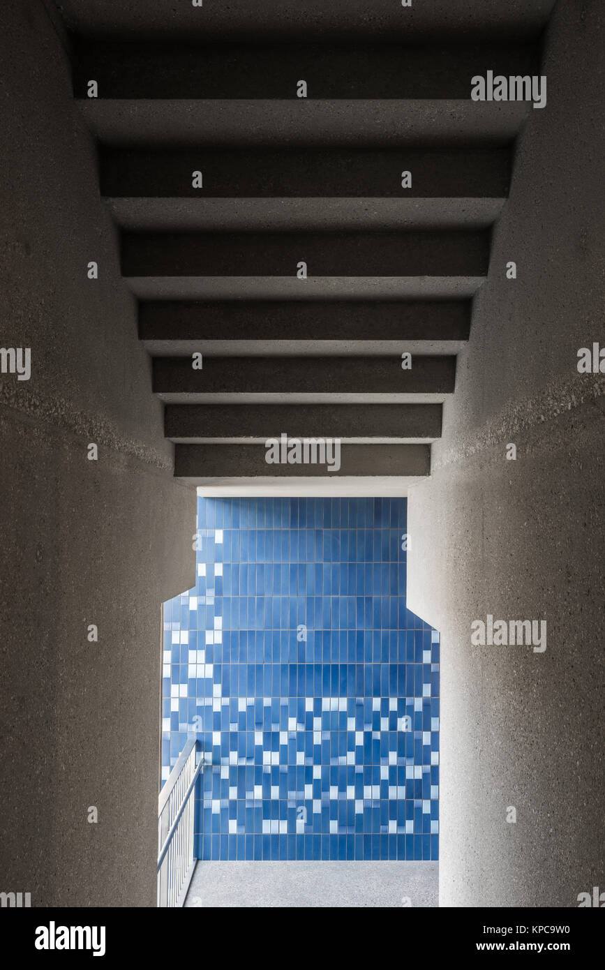 Staircase in the Logan Center at the University of Chicago Stock Photo ...